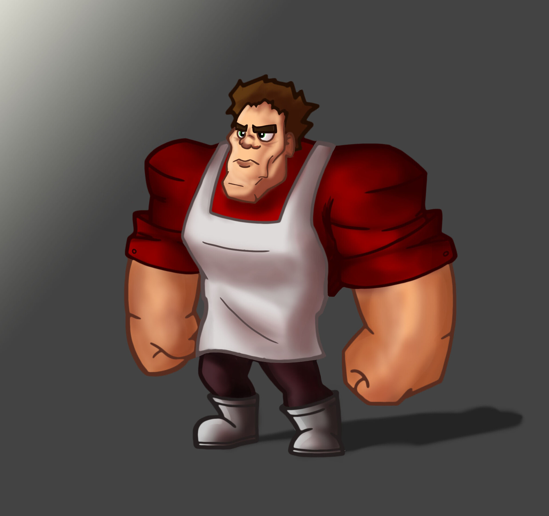 María V. Cervantes - Cartoon Butcher Character Design