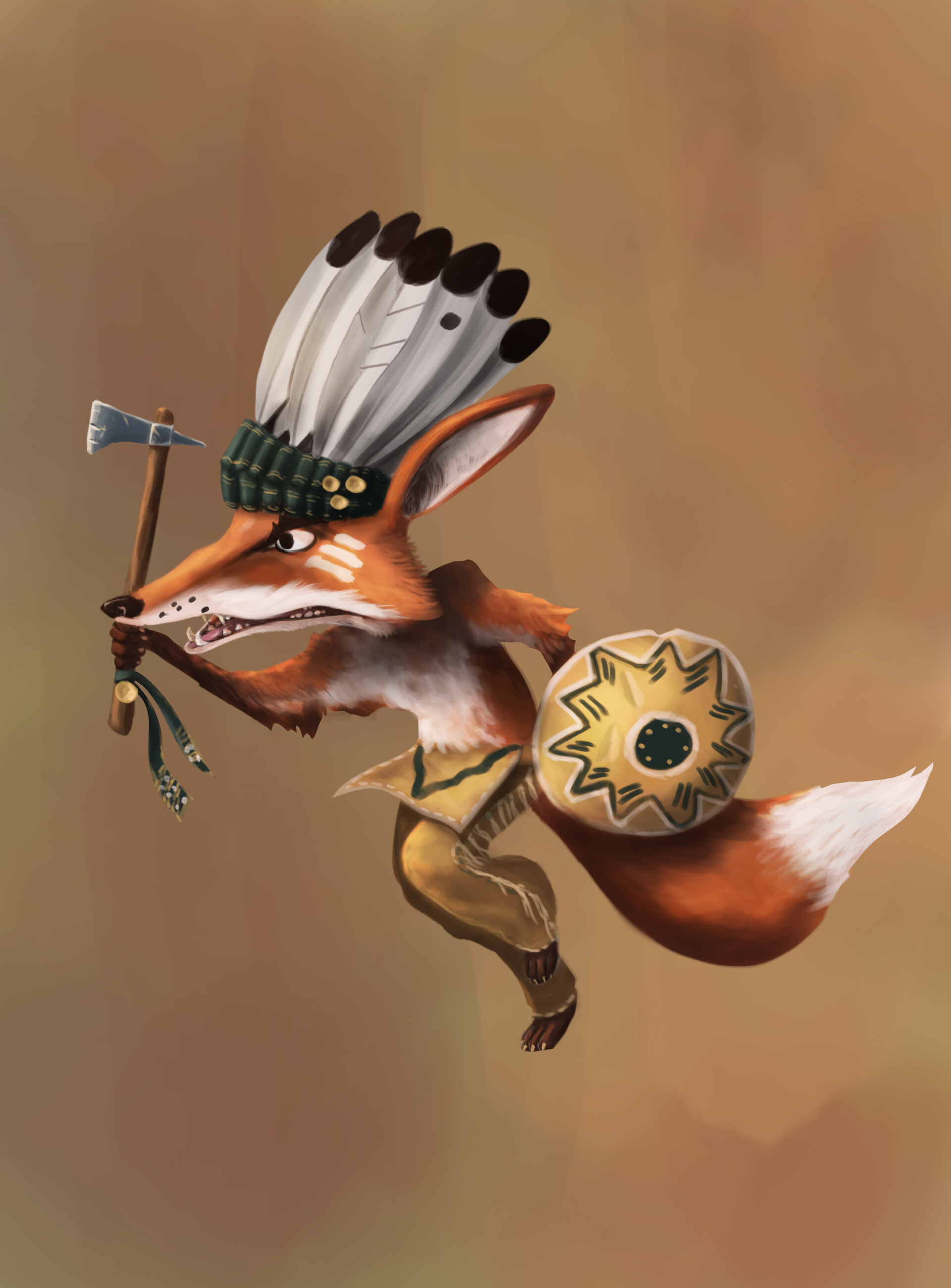 ArtStation - Tomahawk warrior