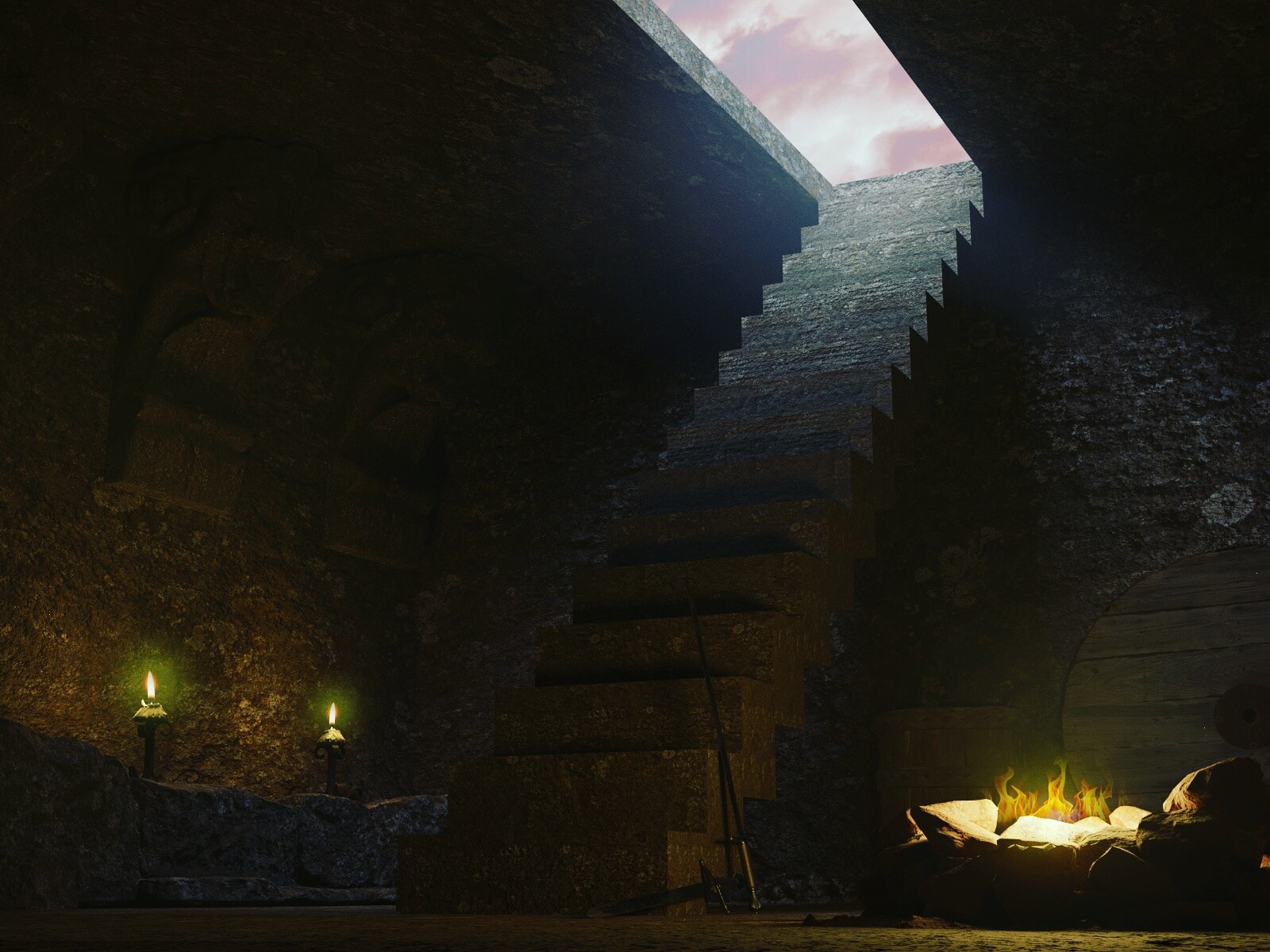 ArtStation - Medieval dungeon