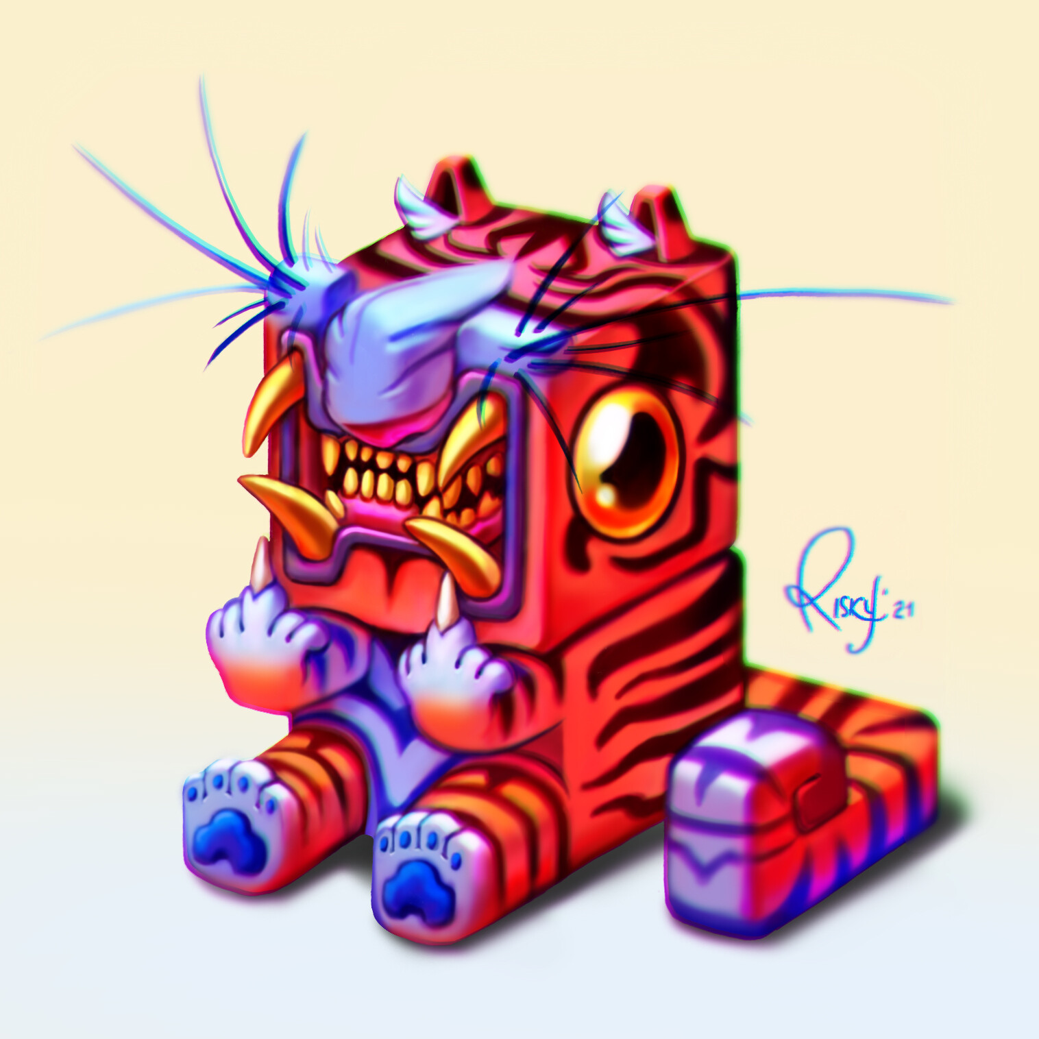 ArtStation - Square Tiger