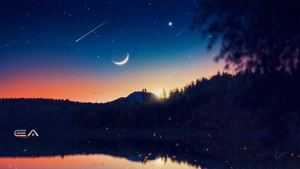 ArtStation - Colorful night