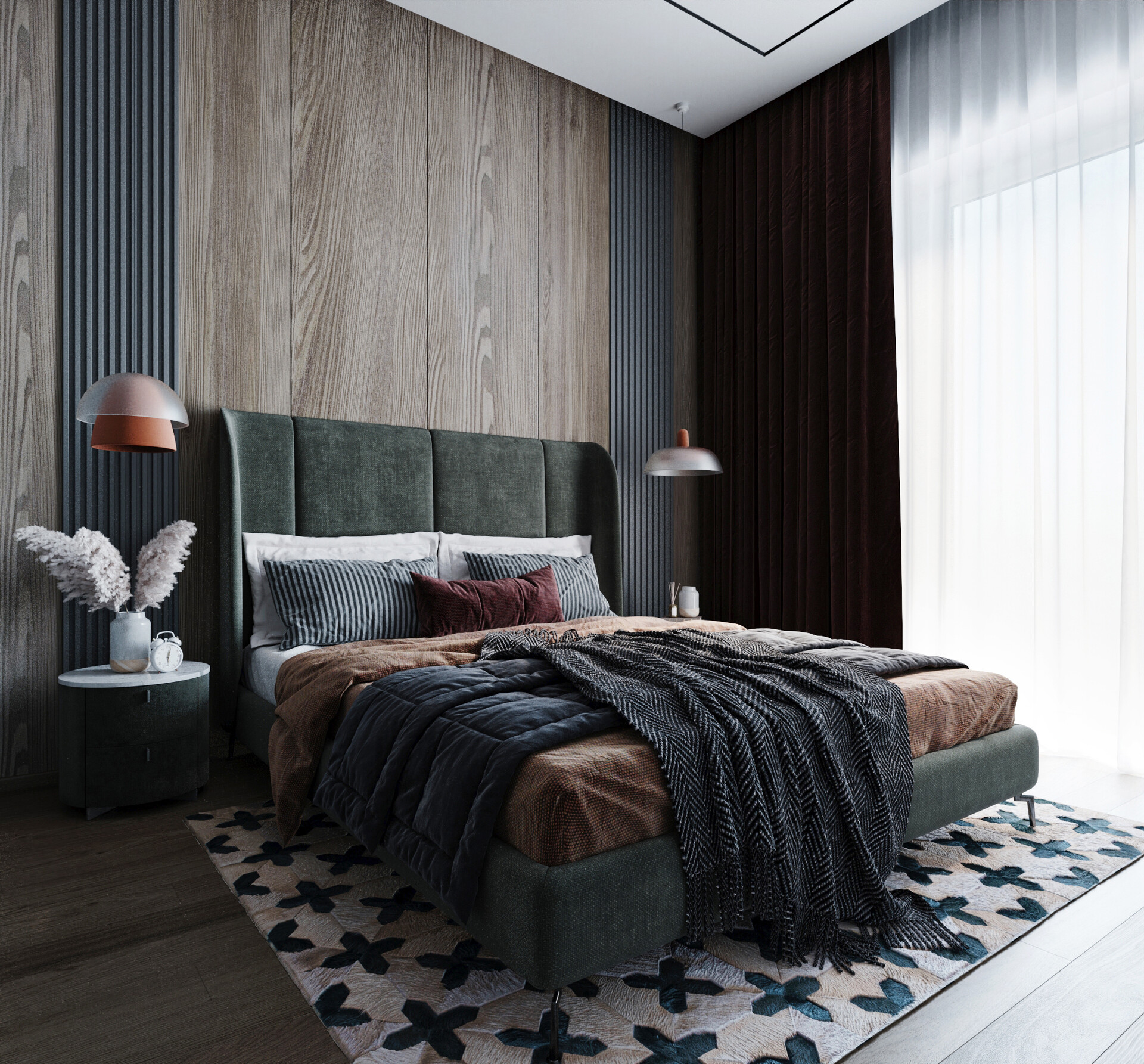 ArtStation - Modern bedroom design