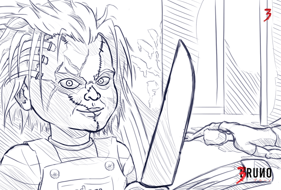 child's play chucky coloring pages