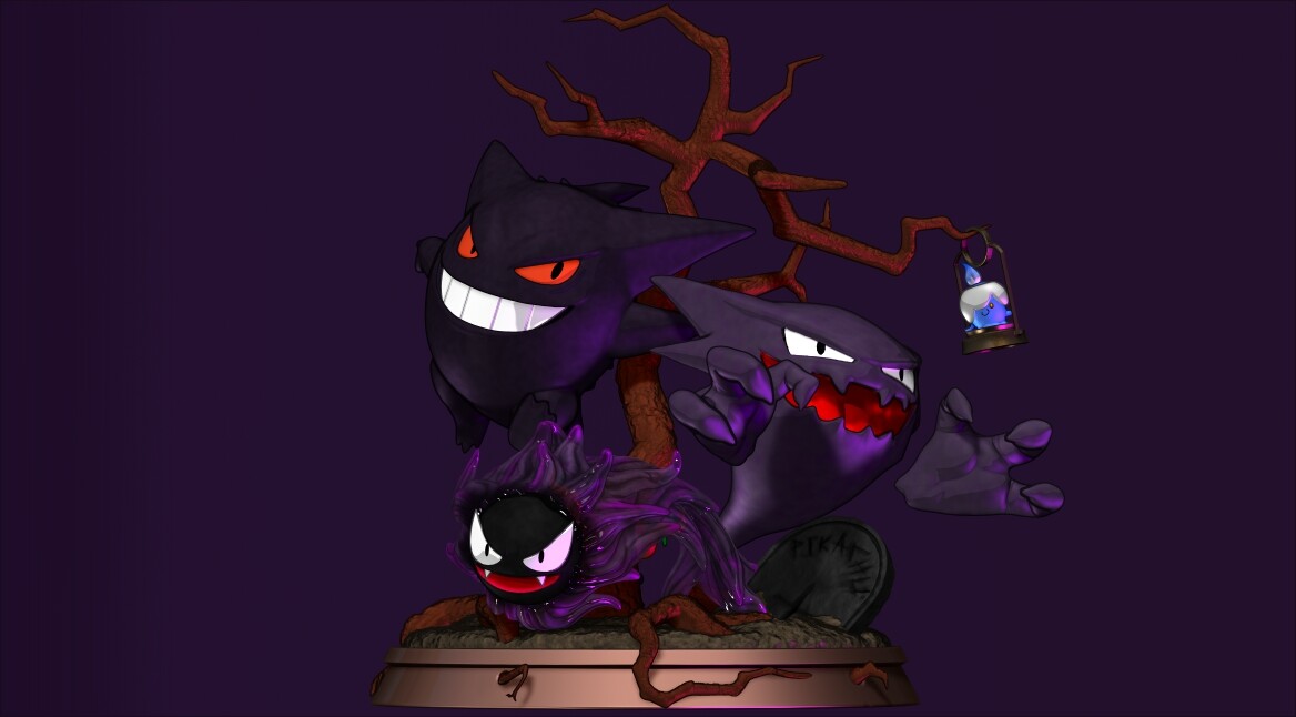 ArtStation - Gengar Evolutions - Pokemon FanArt