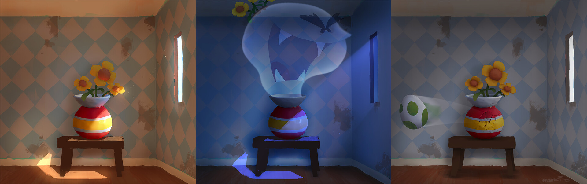 ArtStation - 3 stages of Roger