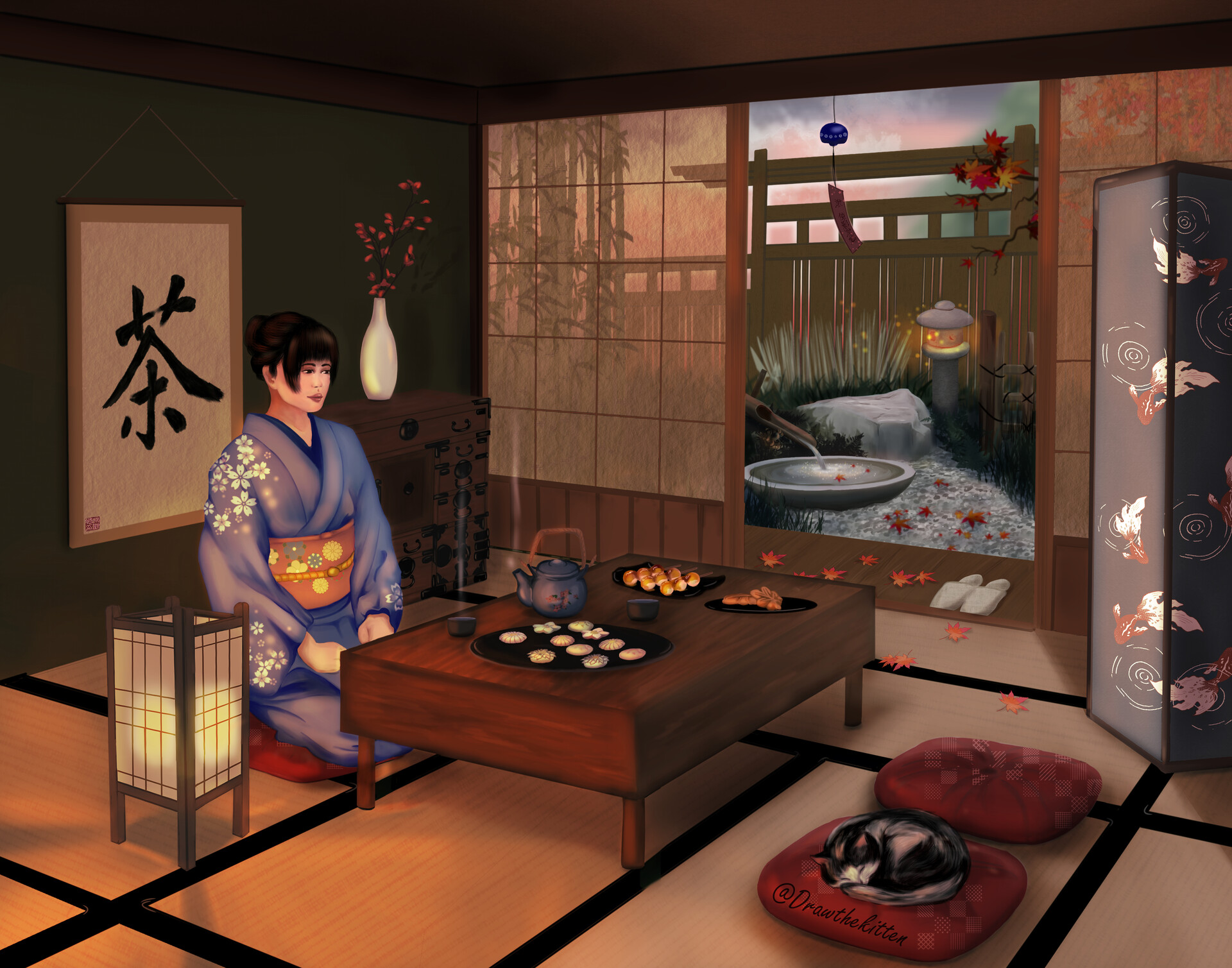 ArtStation - Tea ceremony scene