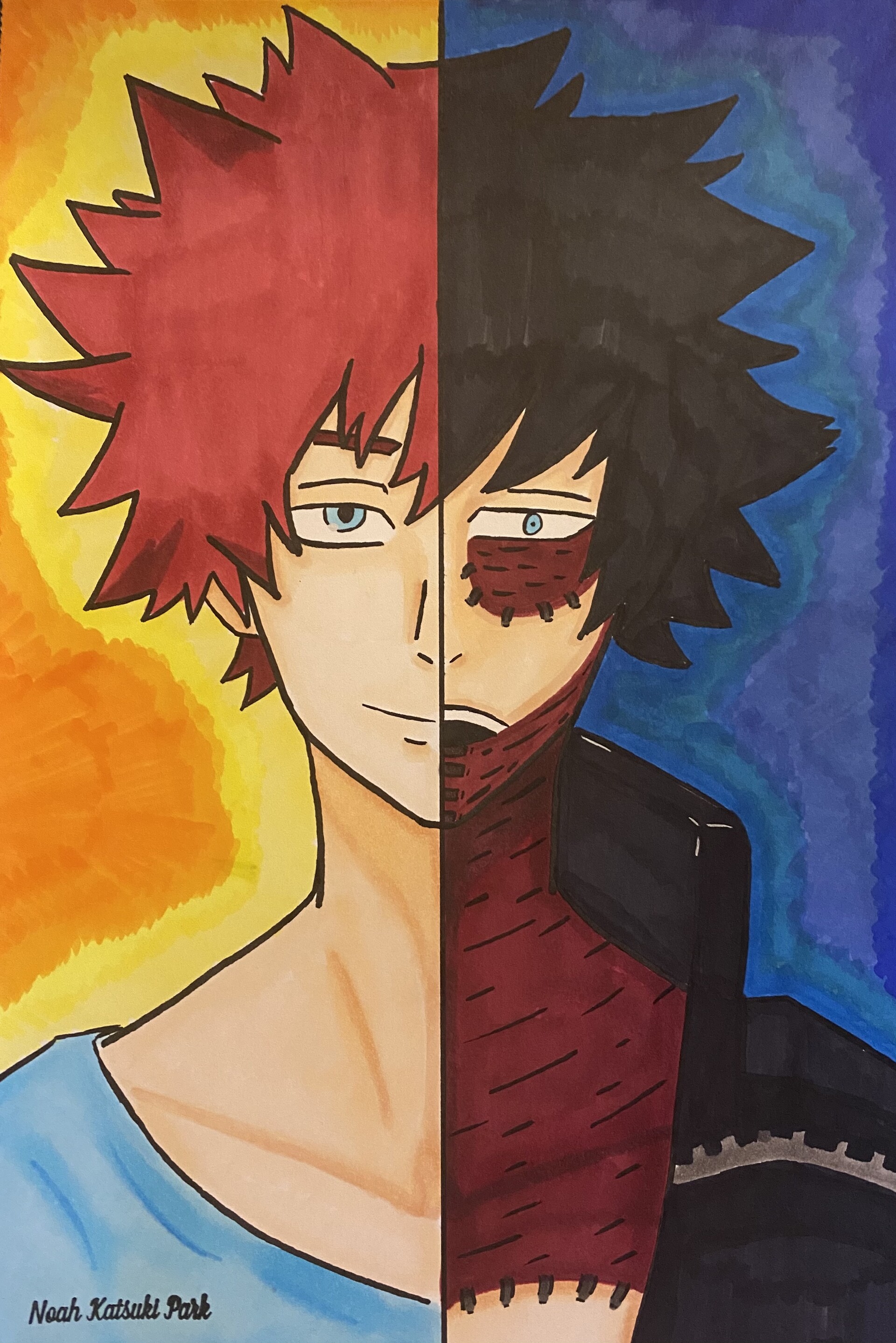 ArtStation - Toya/Dabi tie dye