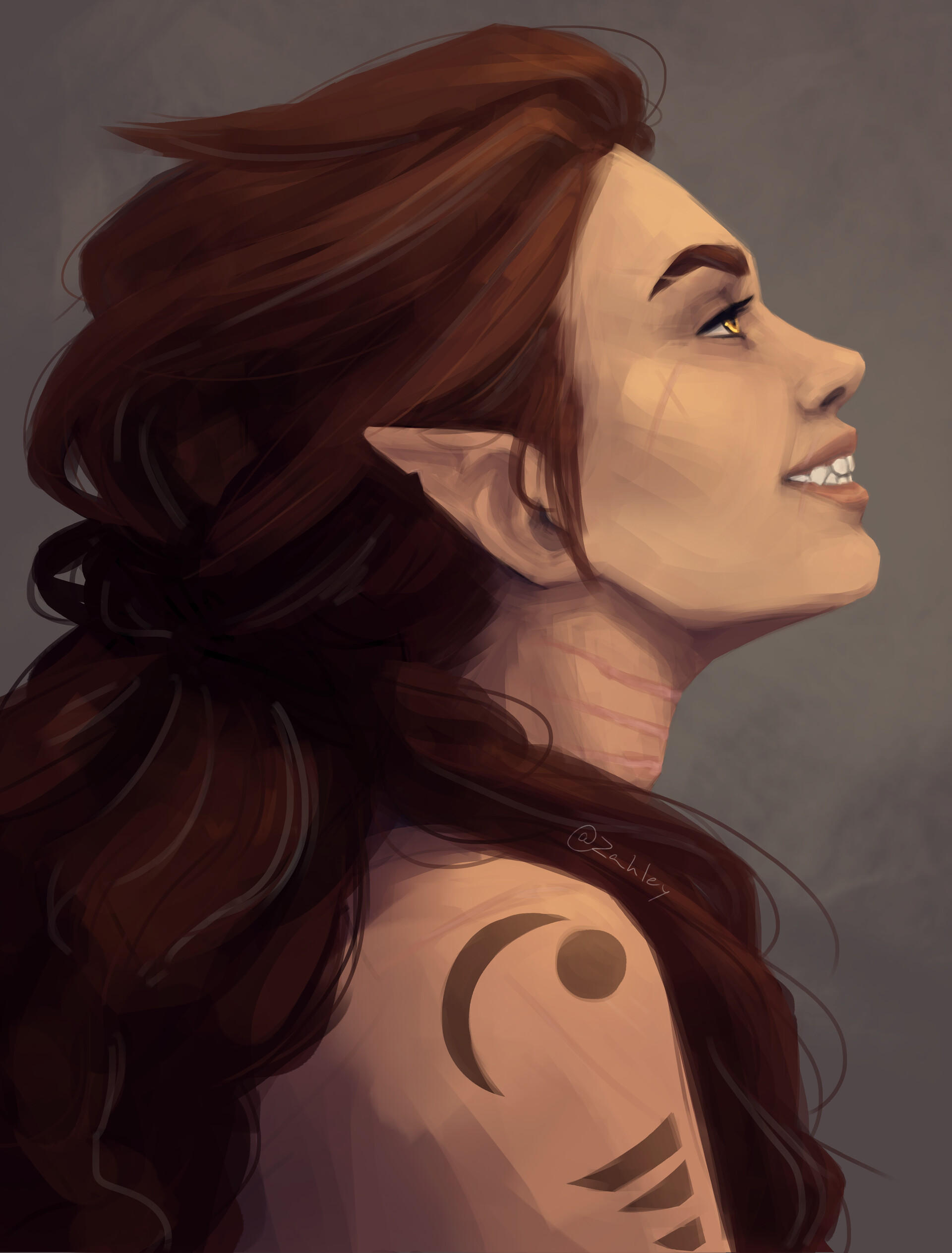 ArtStation - Werewolf girl