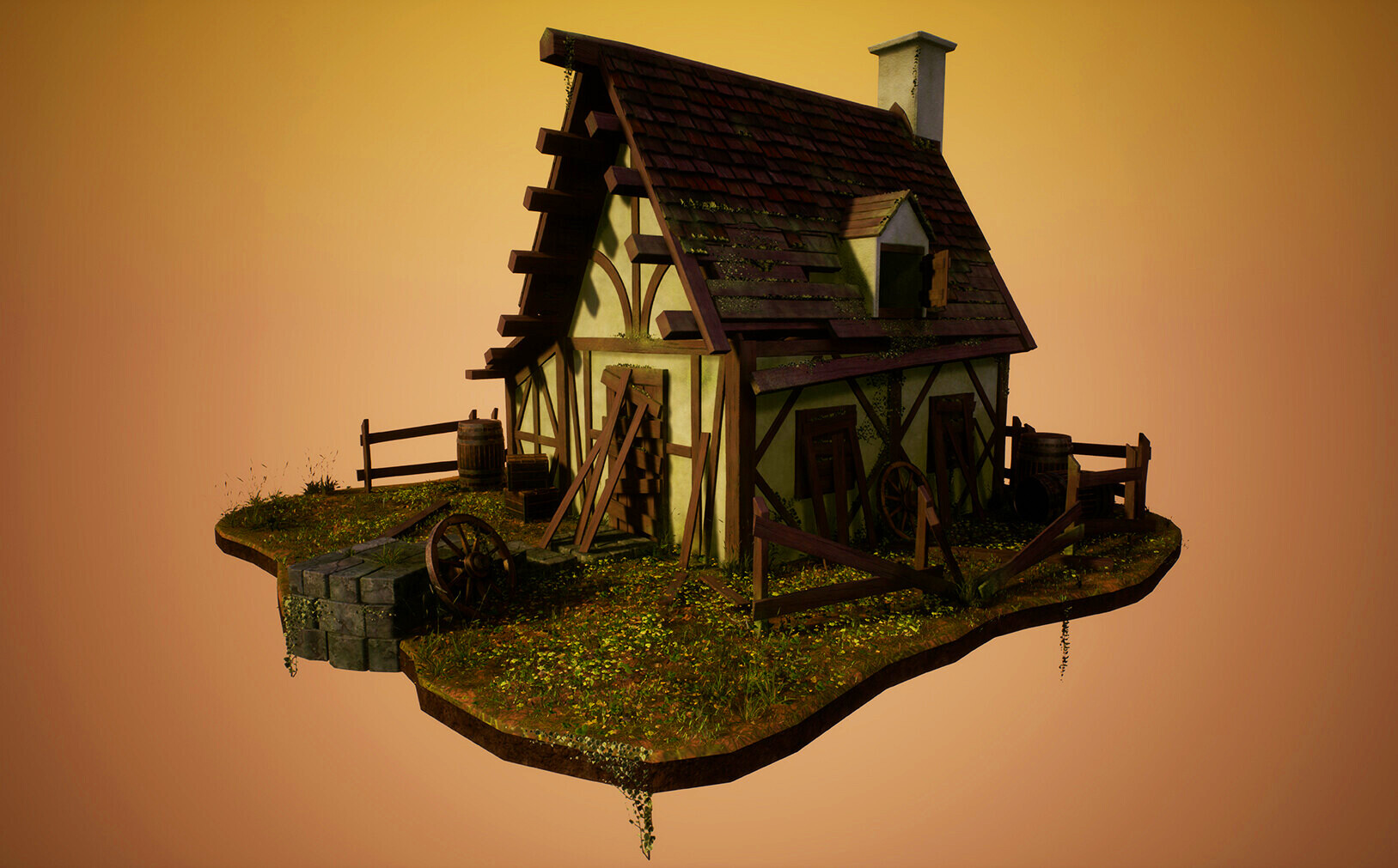 ArtStation - Old Cabin