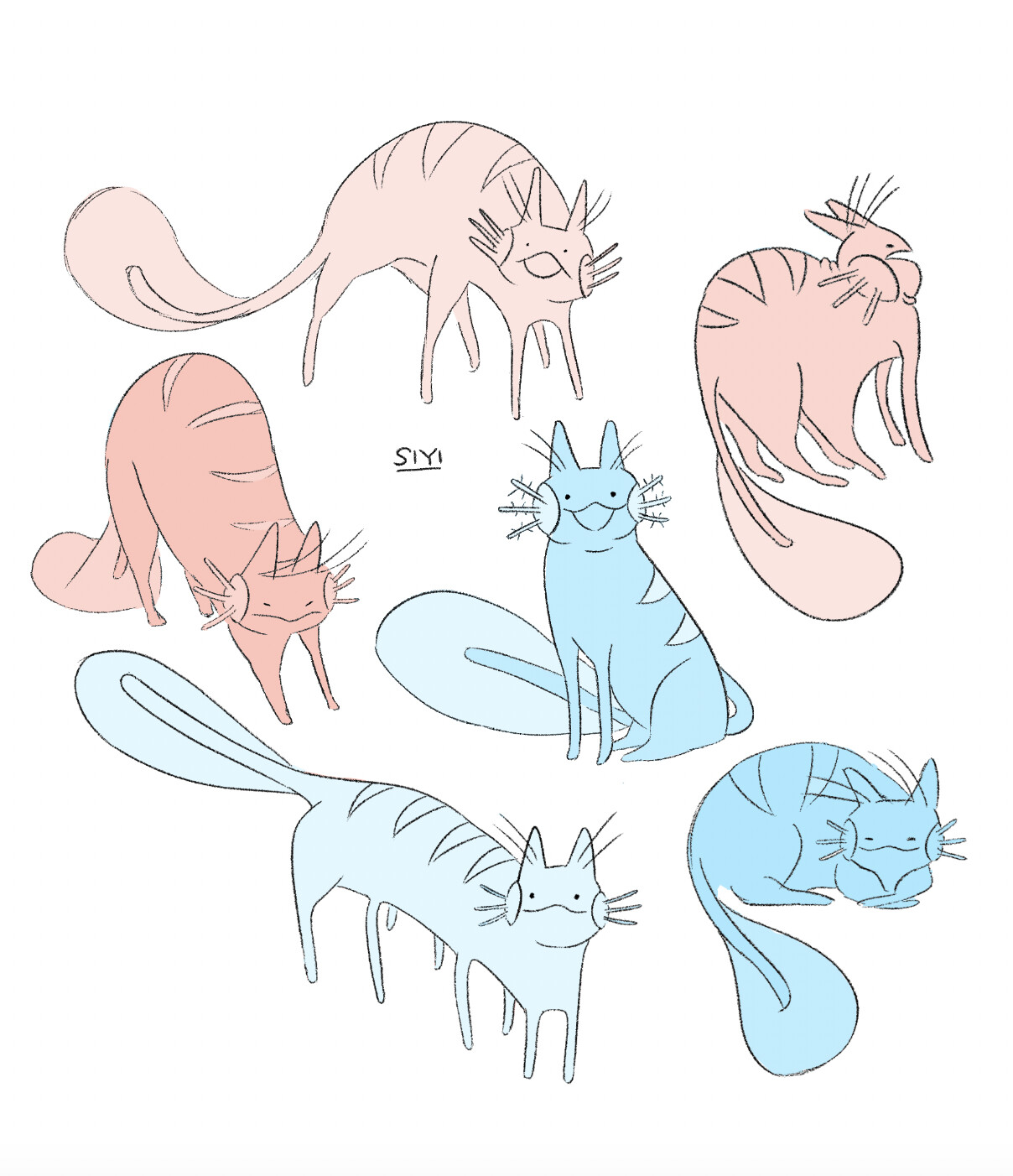 ArtStation - axolotl cat