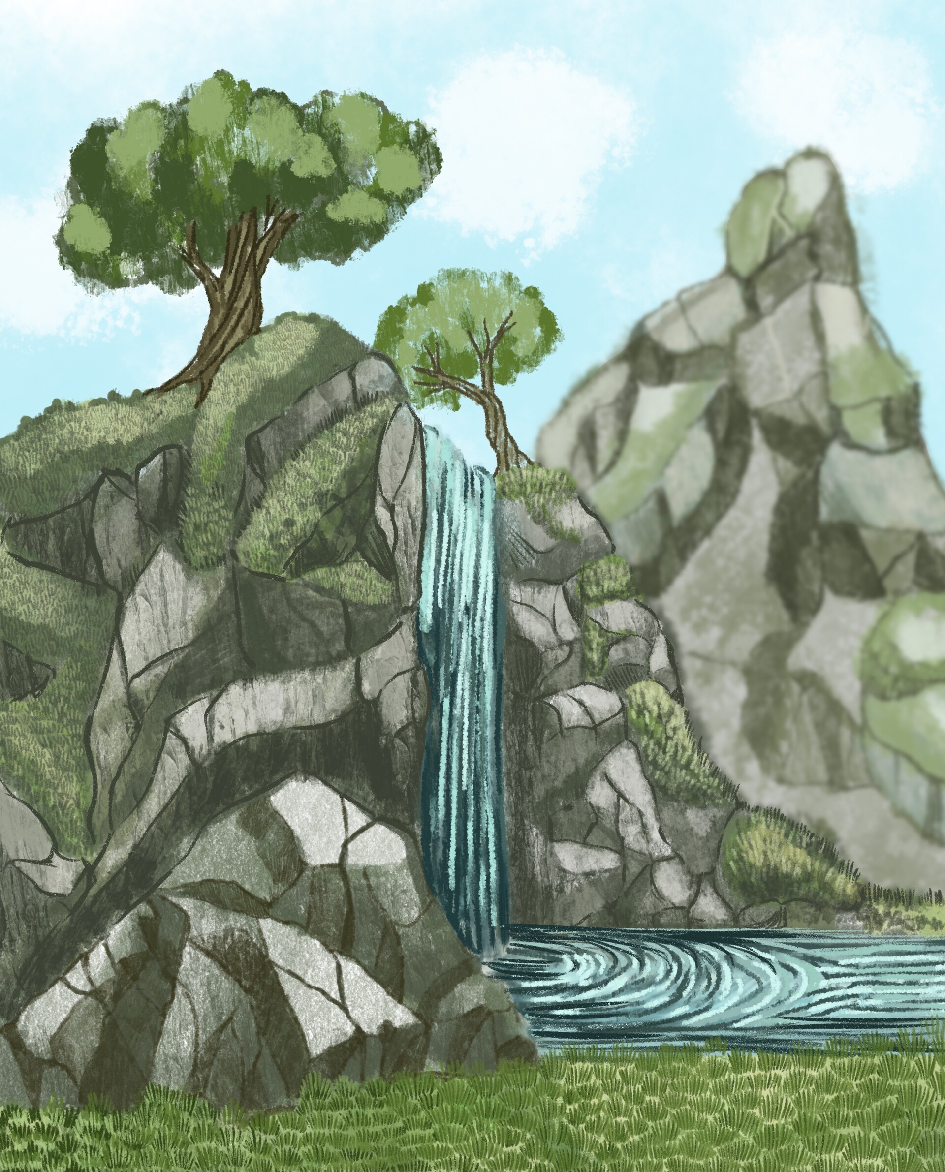 ArtStation - Waterfall