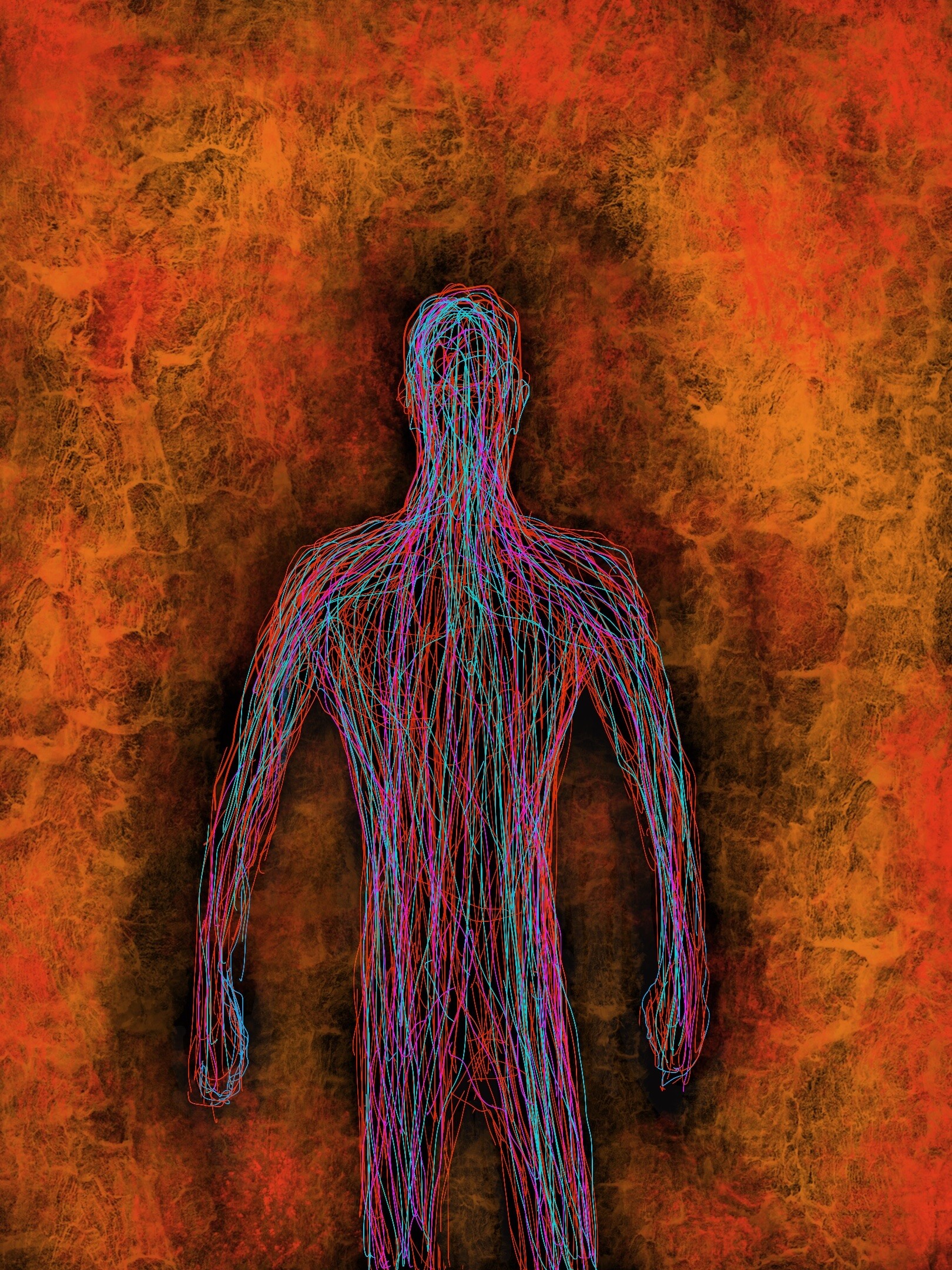 ArtStation - Man on fire