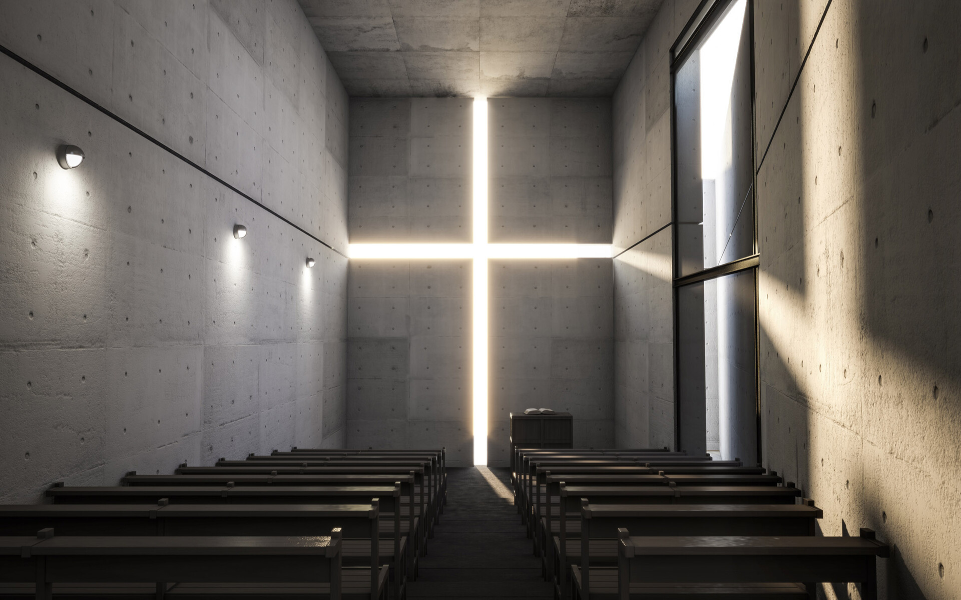 ArtStation - The Church of Light | Tadao Ando