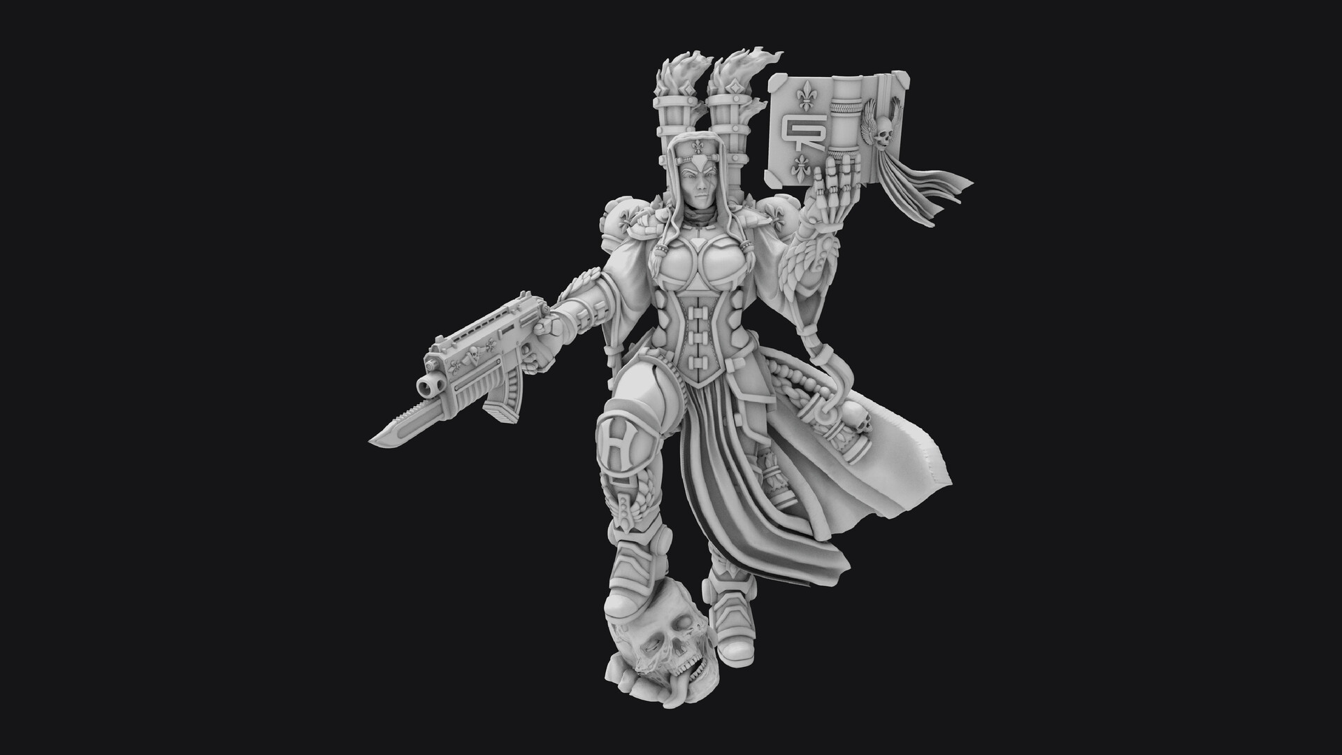 ArtStation - GR026 • Female Sister - Esperanza • Warhammer 40k