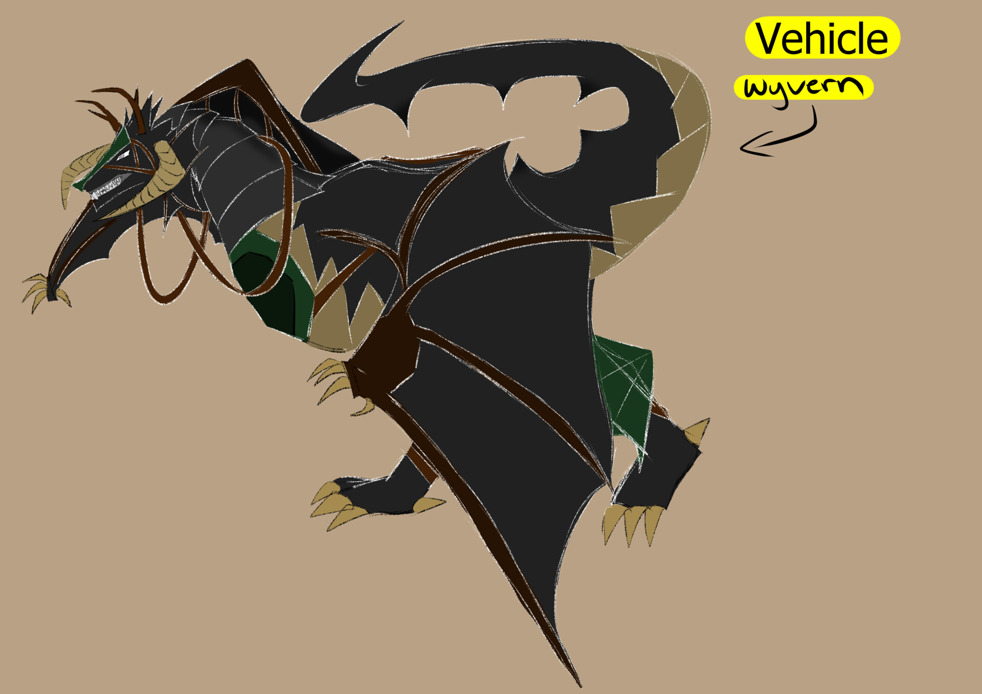 ArtStation - Basic Wyvern Mount