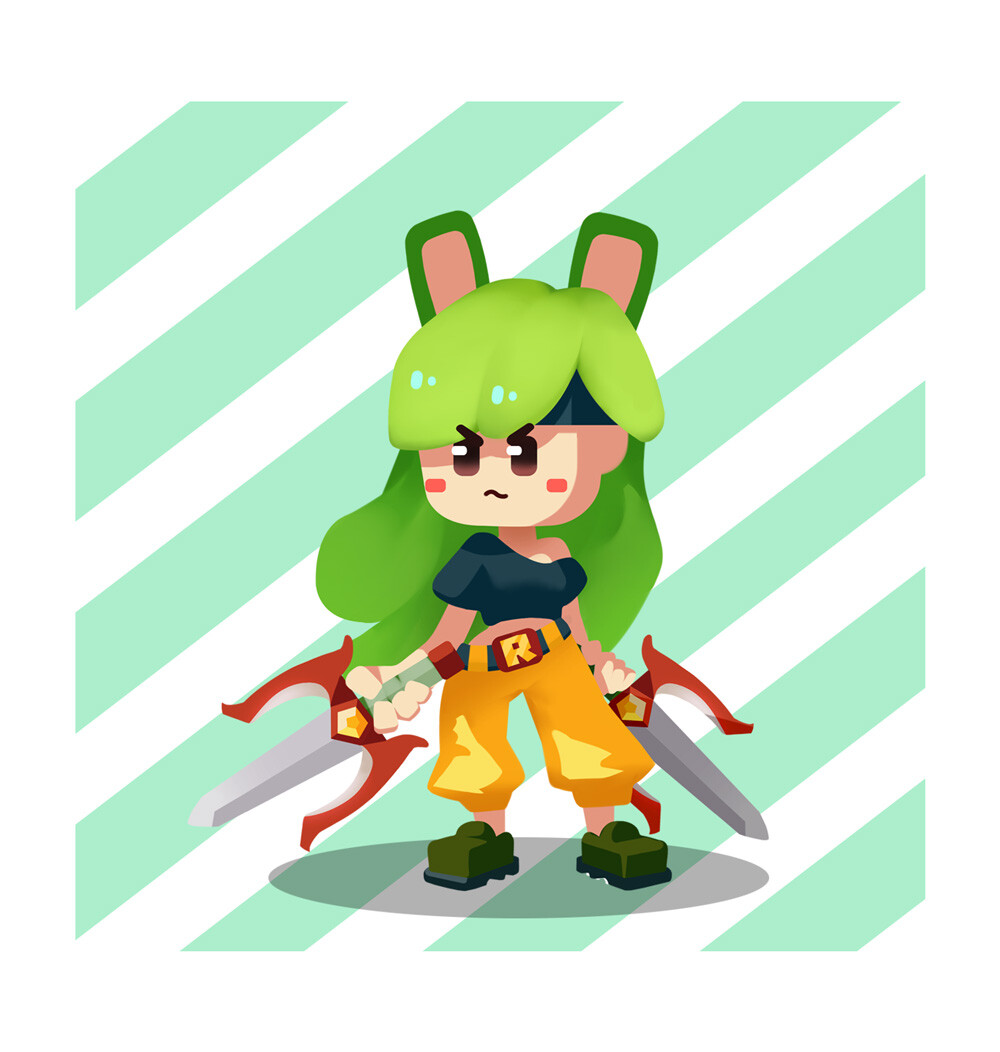 ArtStation - Green rabbit