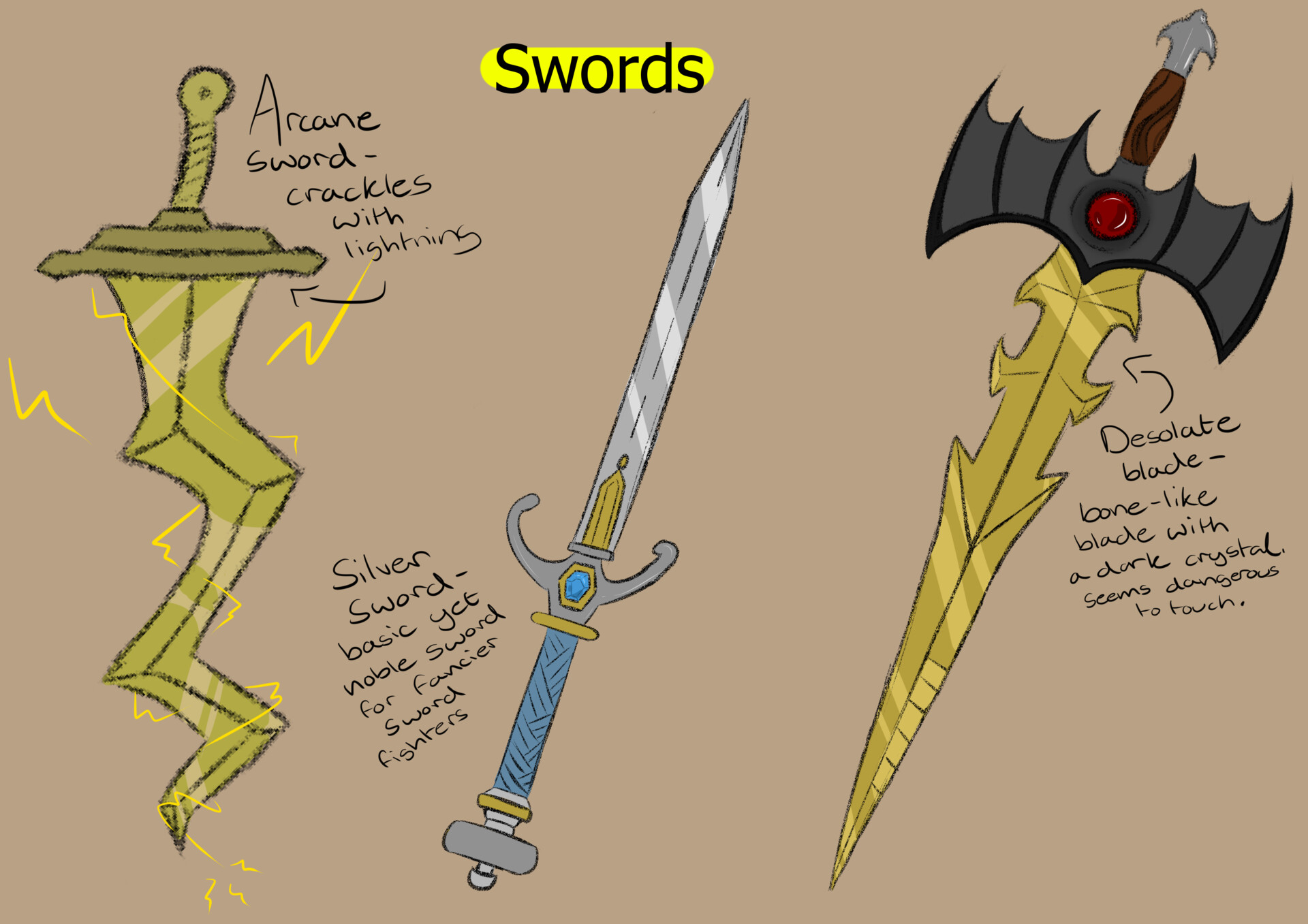 ArtStation - Concept Art: Swords
