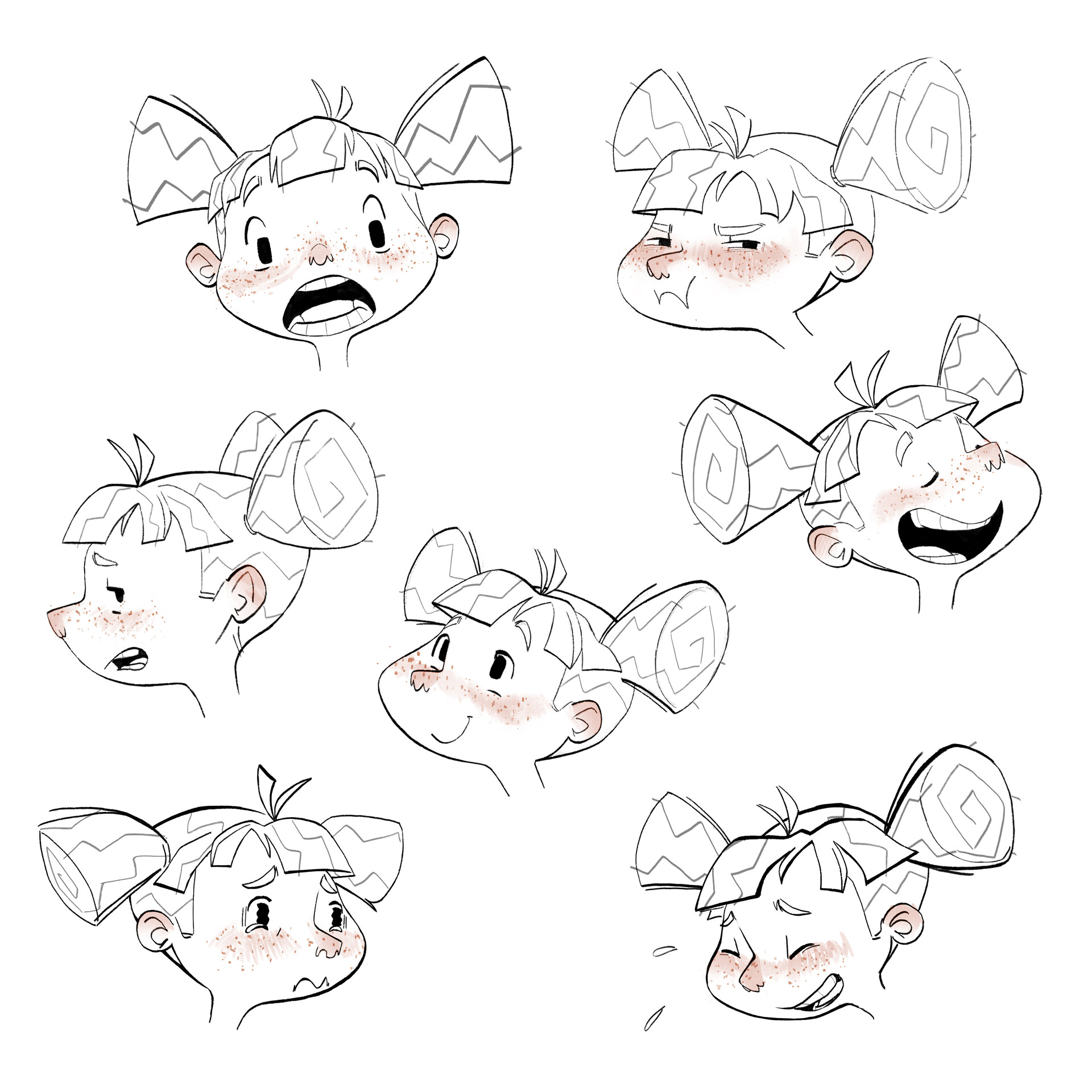 ArtStation - GIRL EXPRESSIONS