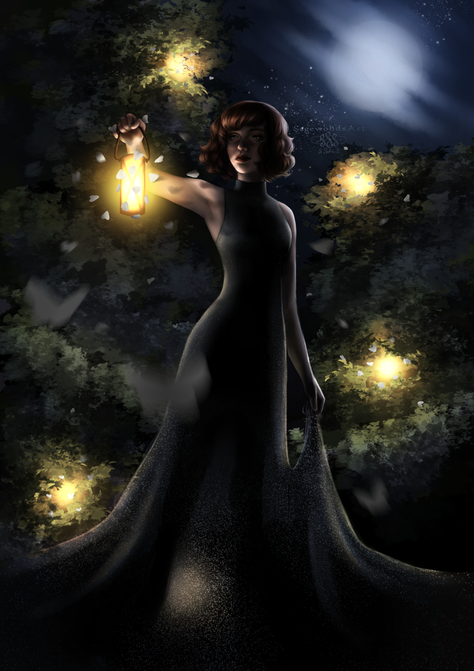 ArtStation - Midnight lights, and their admirers