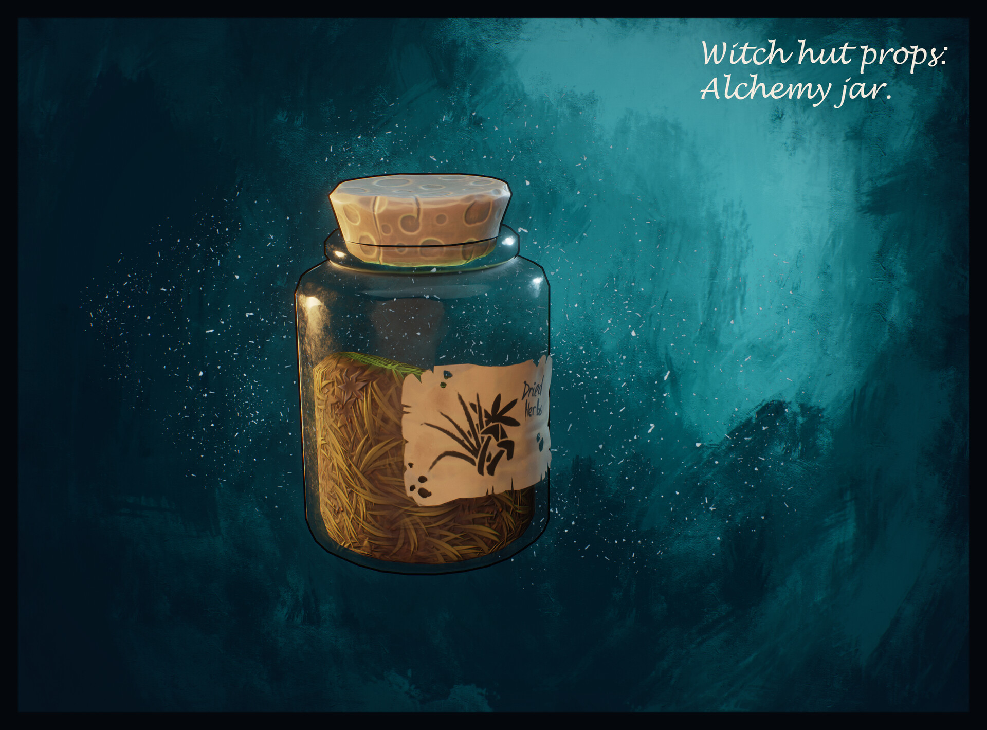 ArtStation - Witch hut props: alchemy jar.