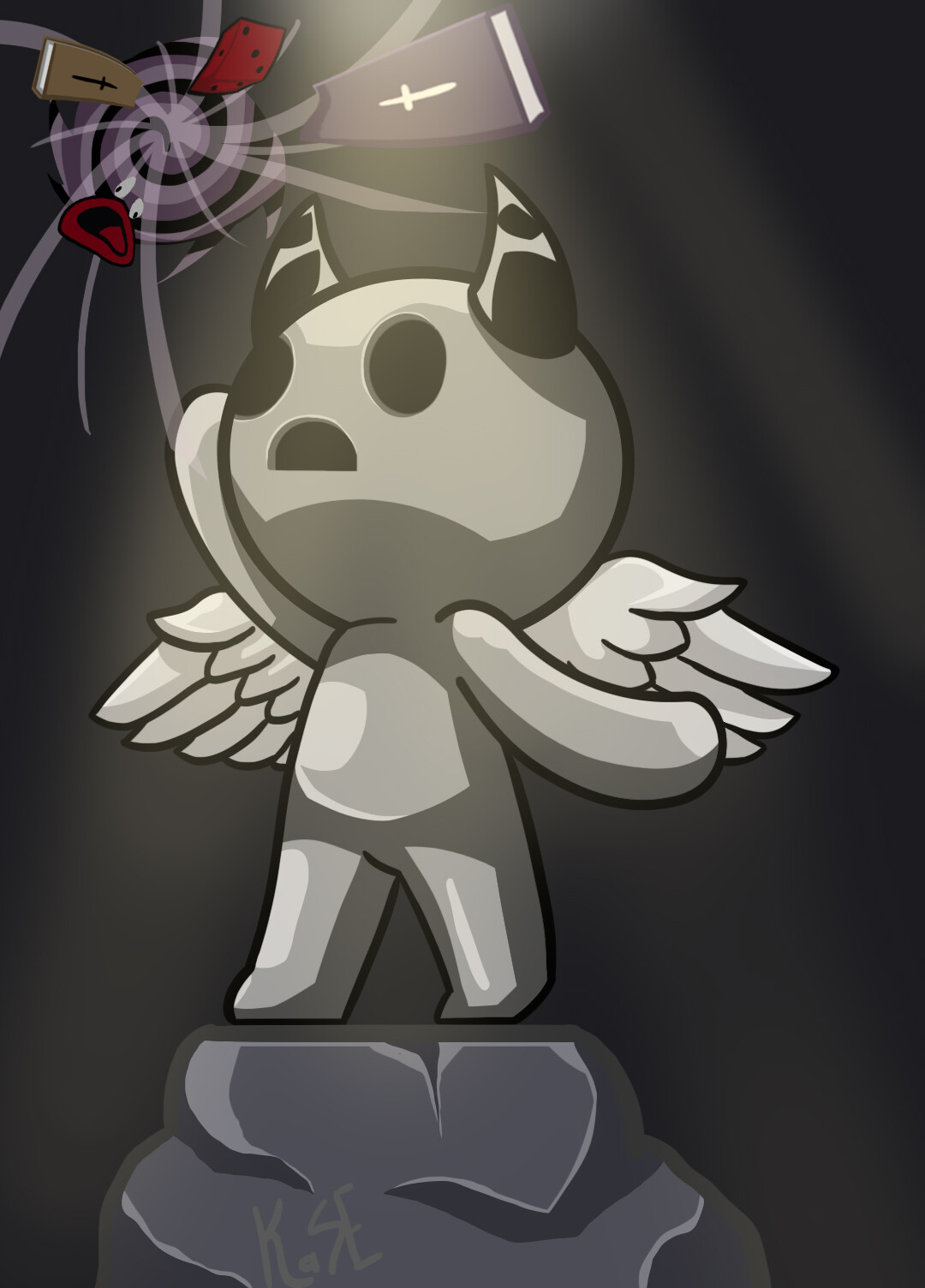 ArtStation - Apollyon from The Binding of Isaac