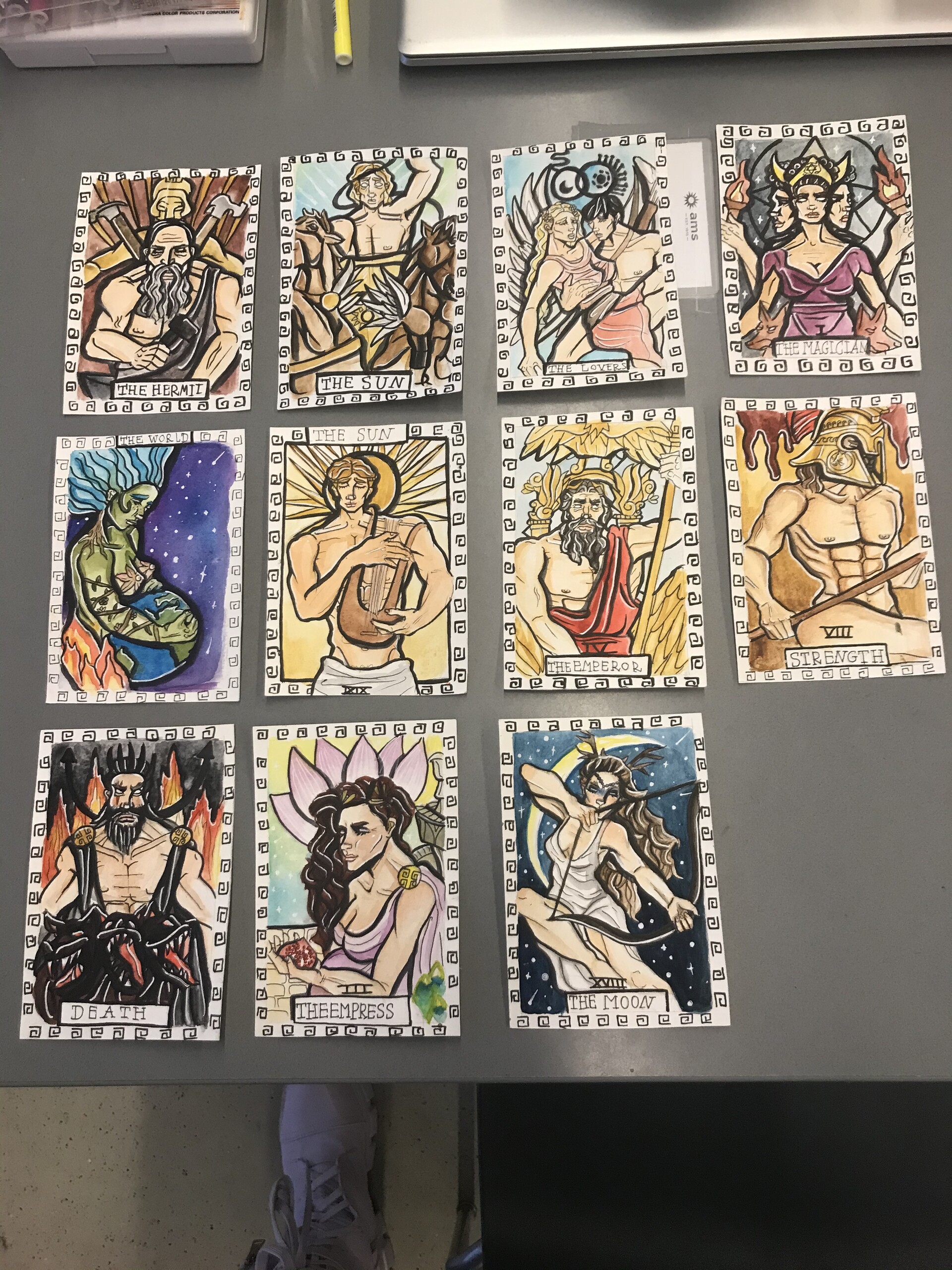 ArtStation - Greek Tarot Cards