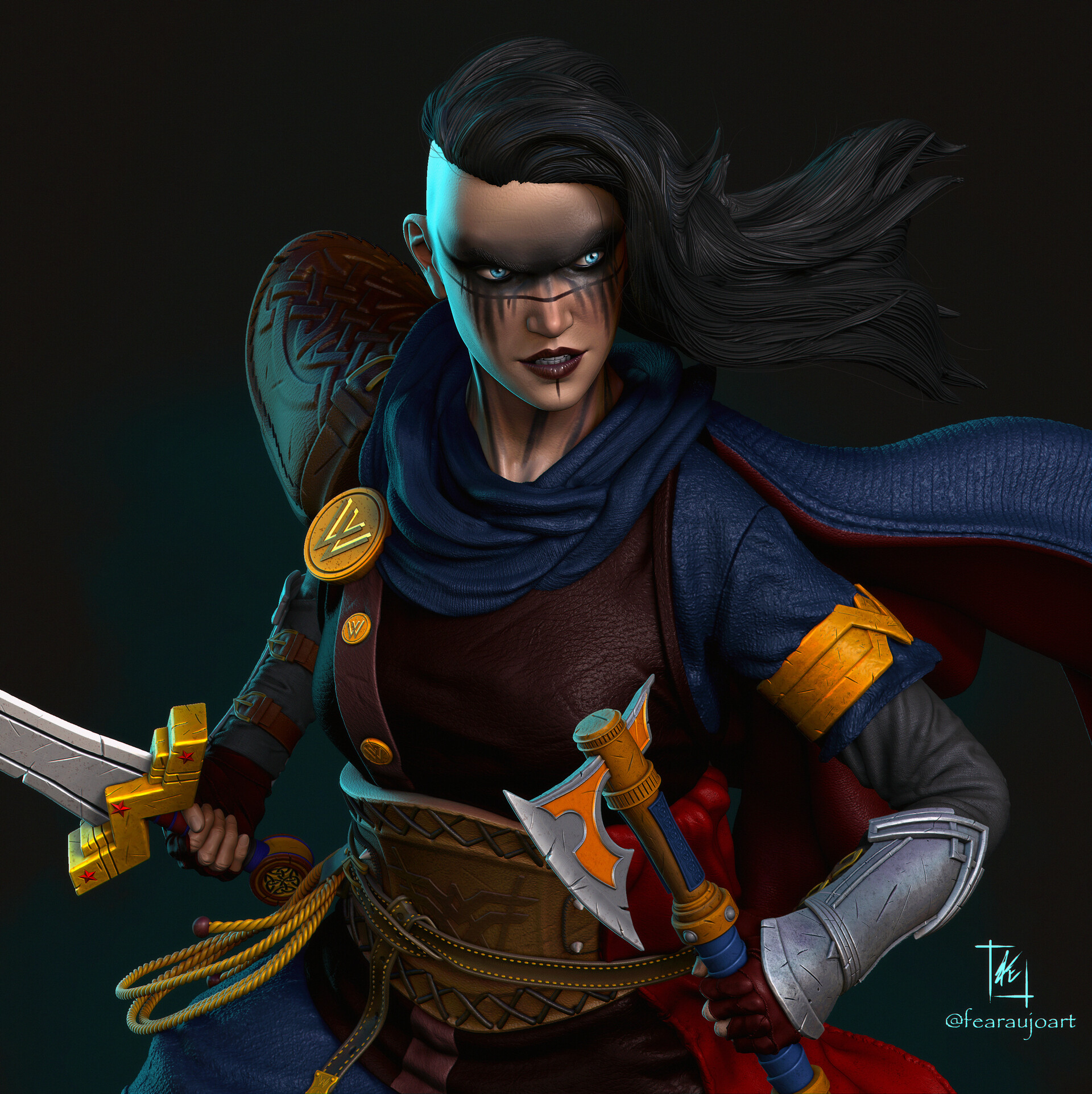 ArtStation - Wonder Woman Viking