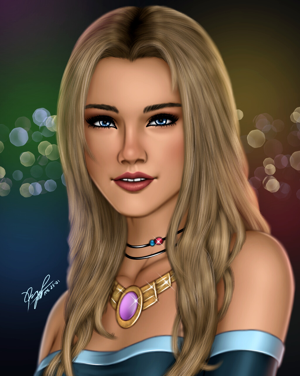 ArtStation - OC Girl Practice Timelapse 210223