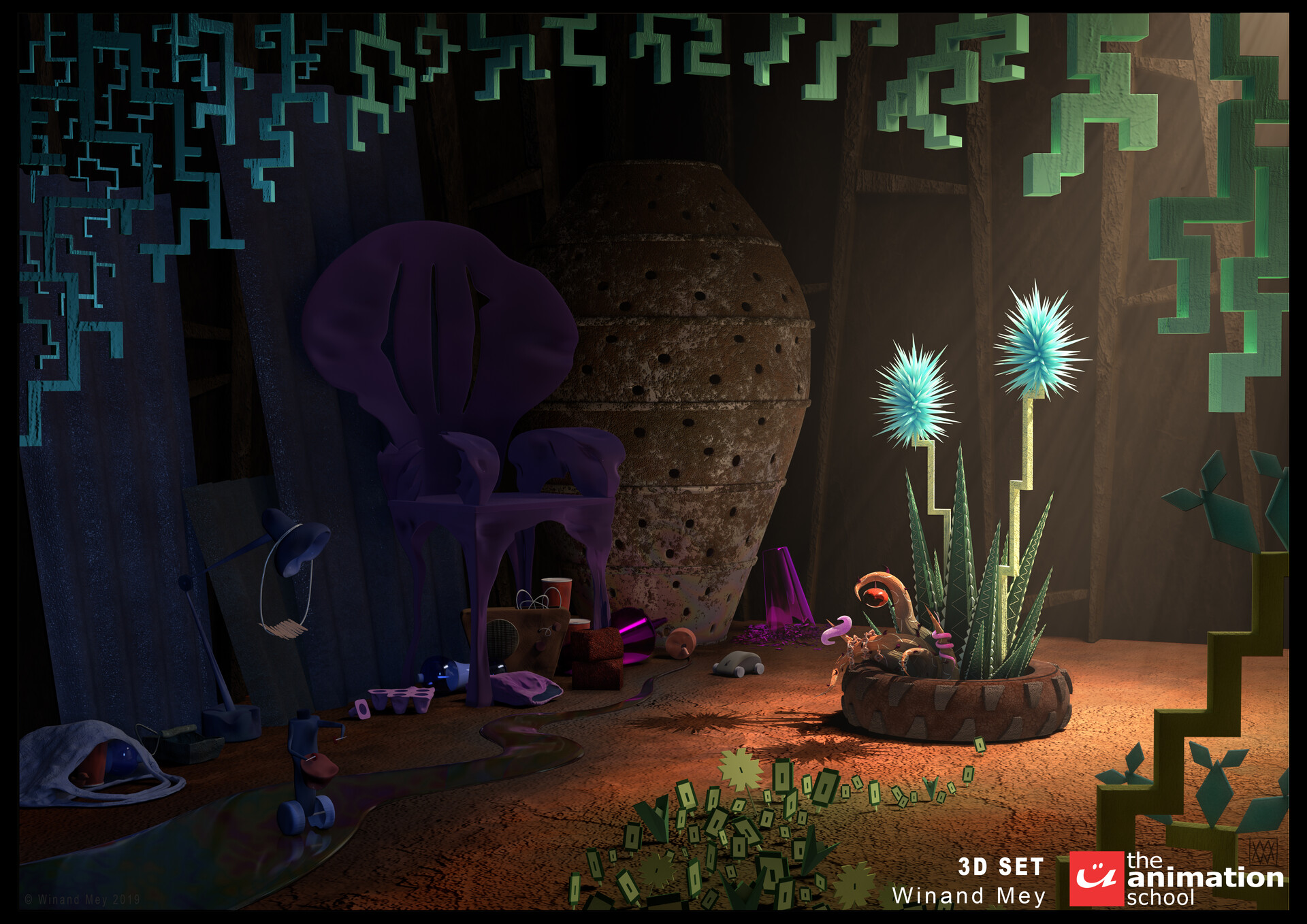 ArtStation - 1st Year 3D Set Design