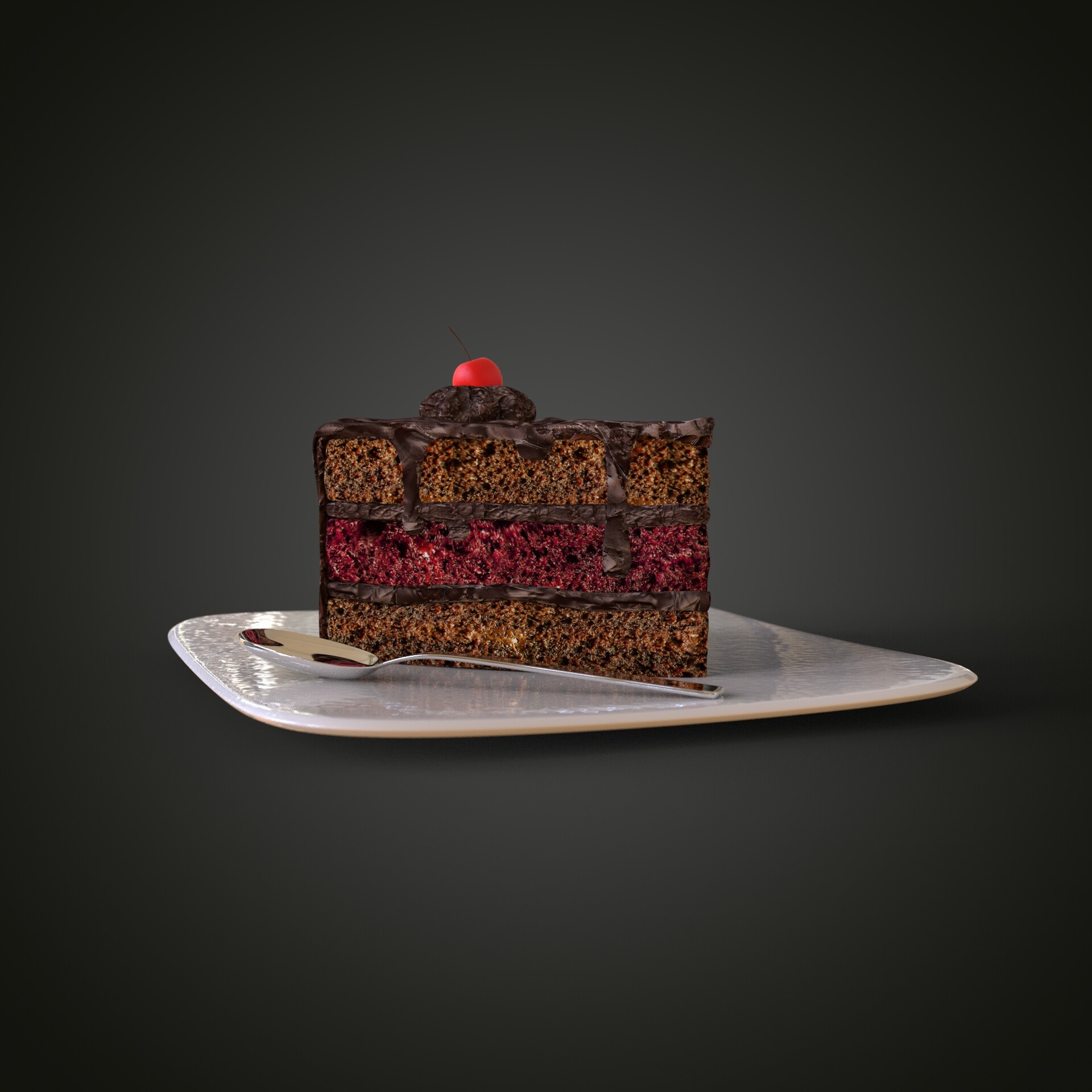 ArtStation - Cake 3d modeling