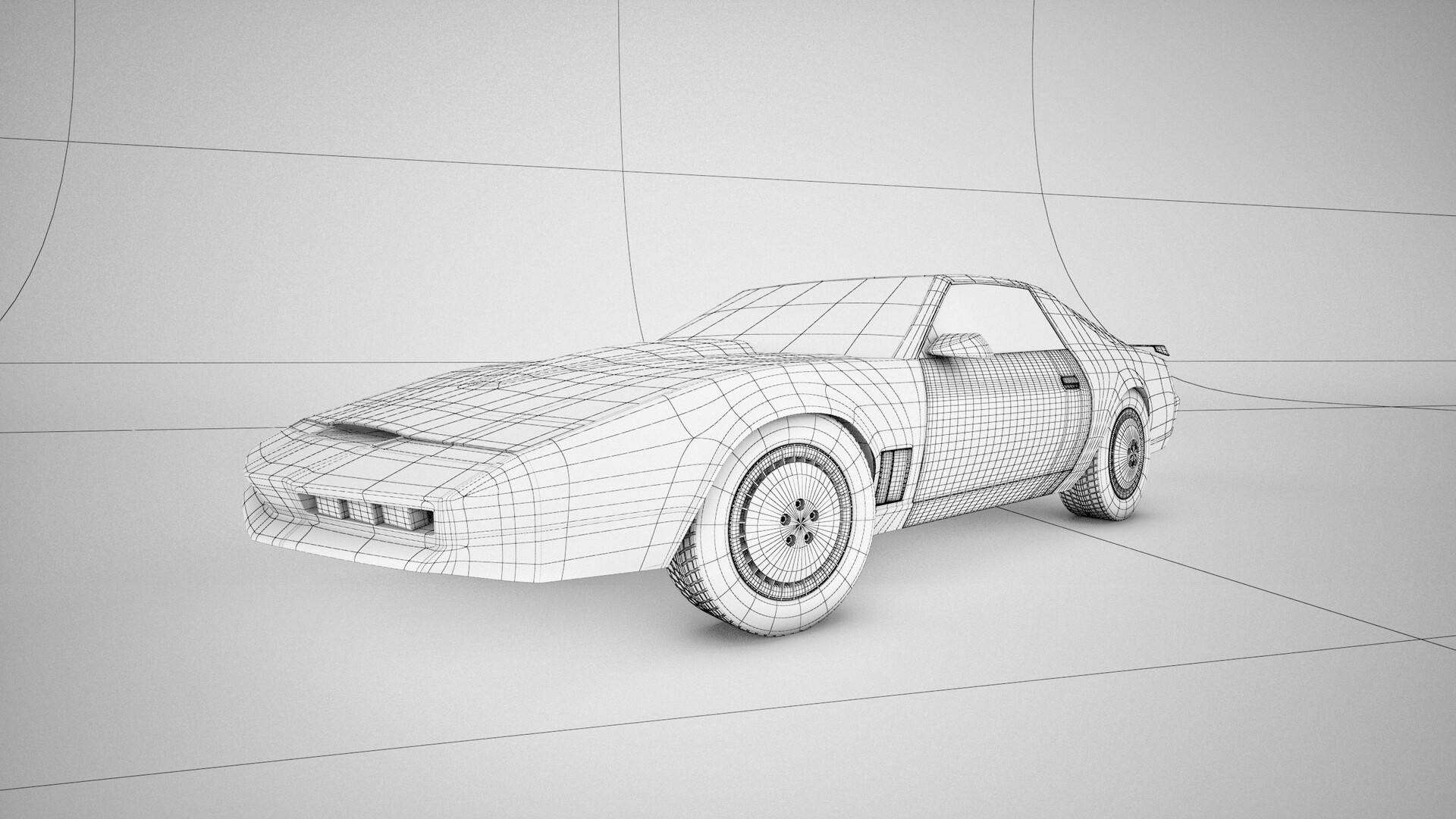 how to draw kitt from knight rider