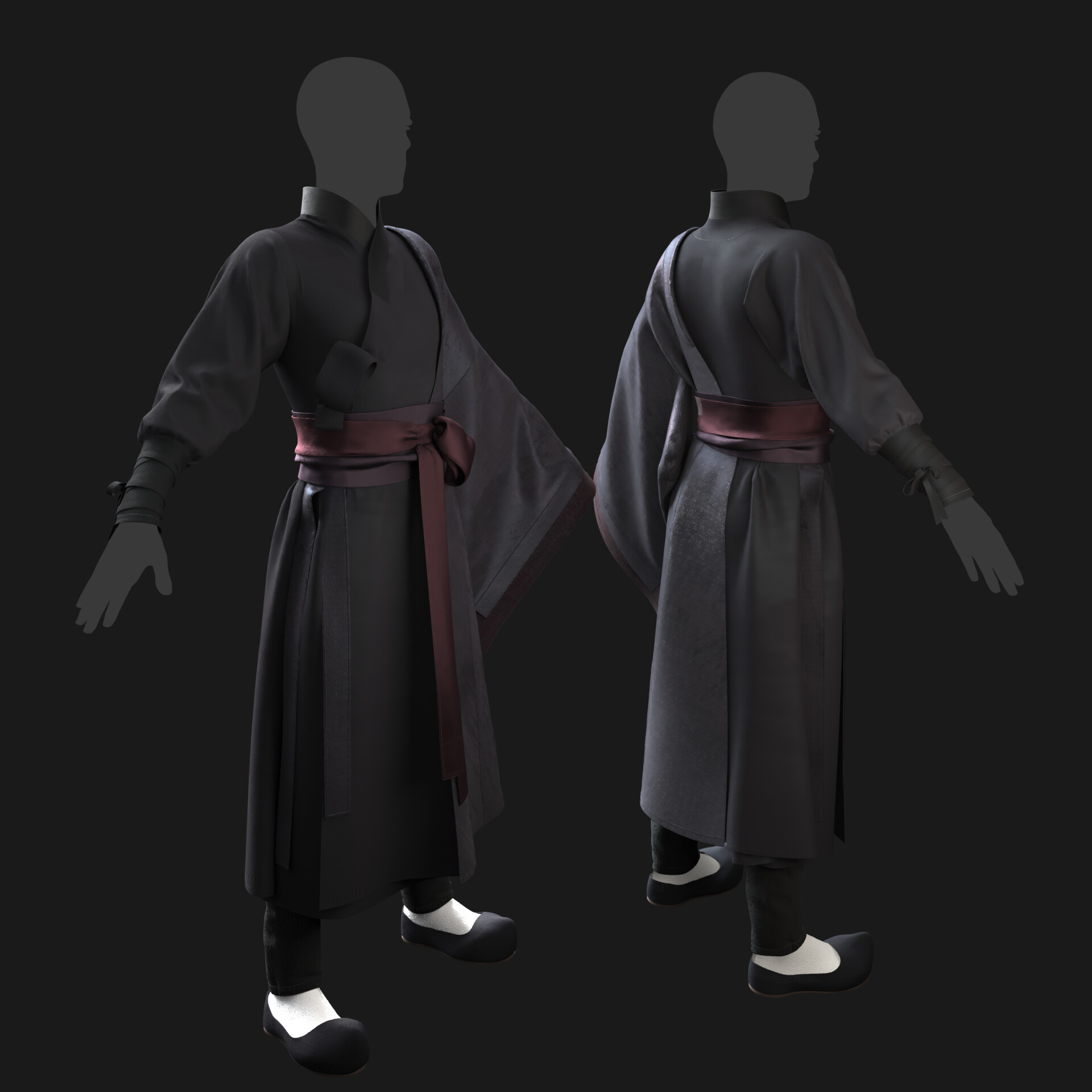 ArtStation - MD Practice 01 - Hanbok (Fantasy) Costume