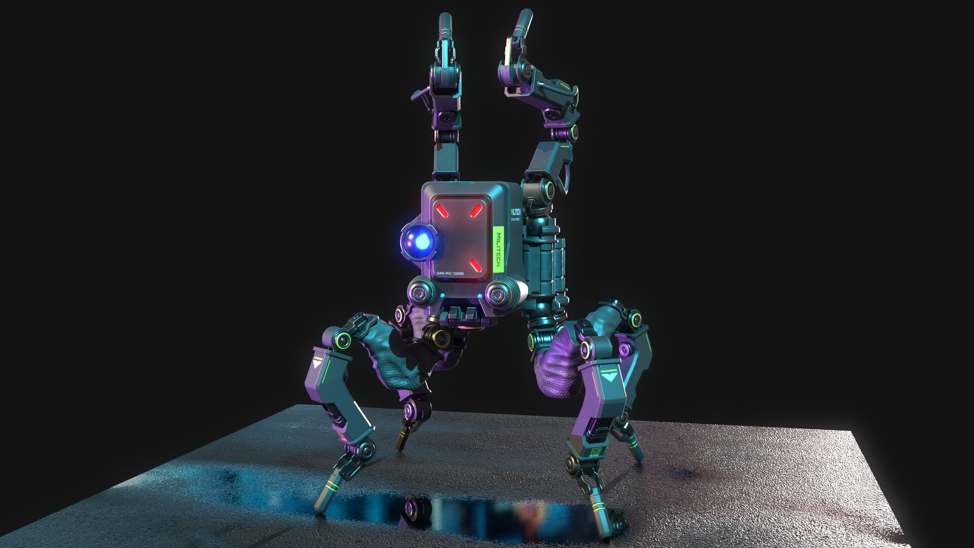 Shashwat Sengupta - Cyberpunk 2077 | Militech "Flathead" bot