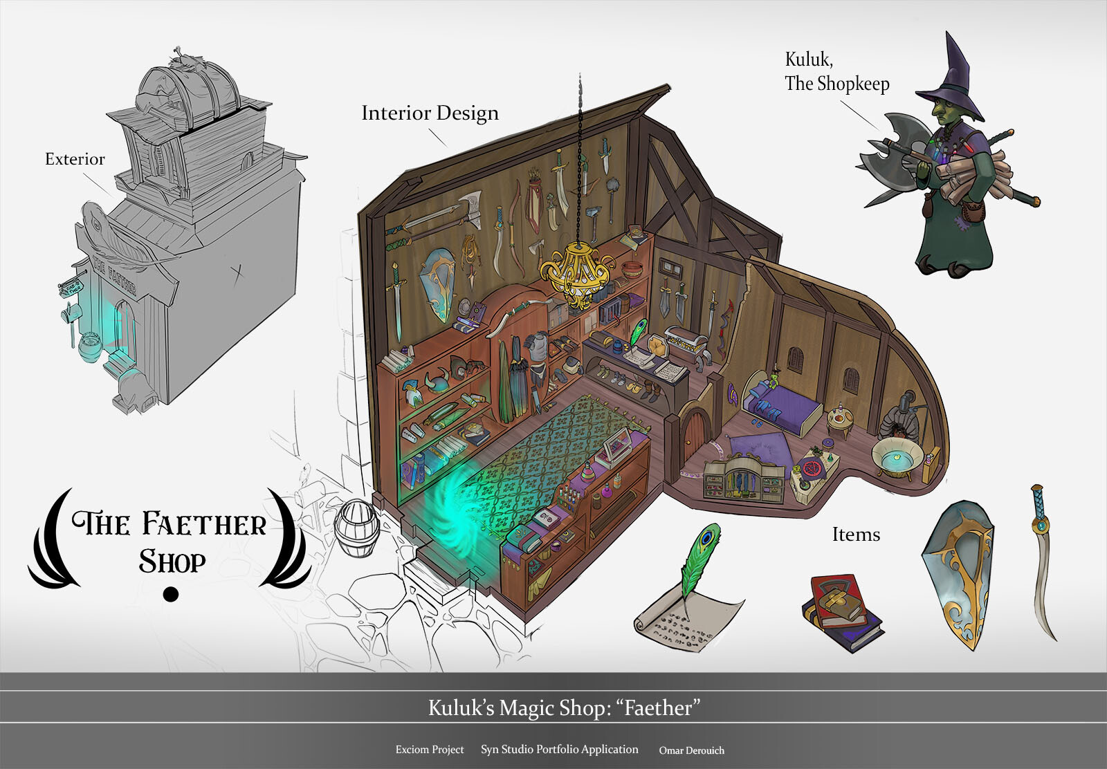 ArtStation - Magic Shop Concept