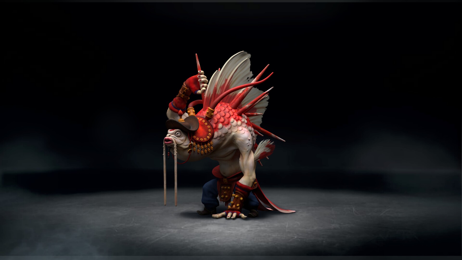 ArtStation - Koi Fish Monster_Creature Modeling