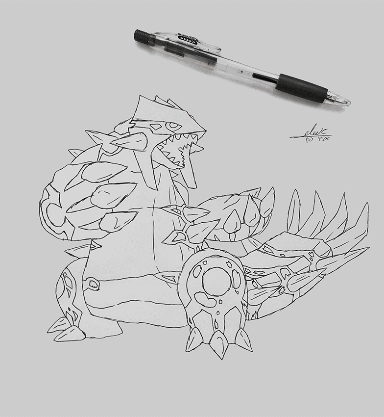 primal groudon coloring sheet