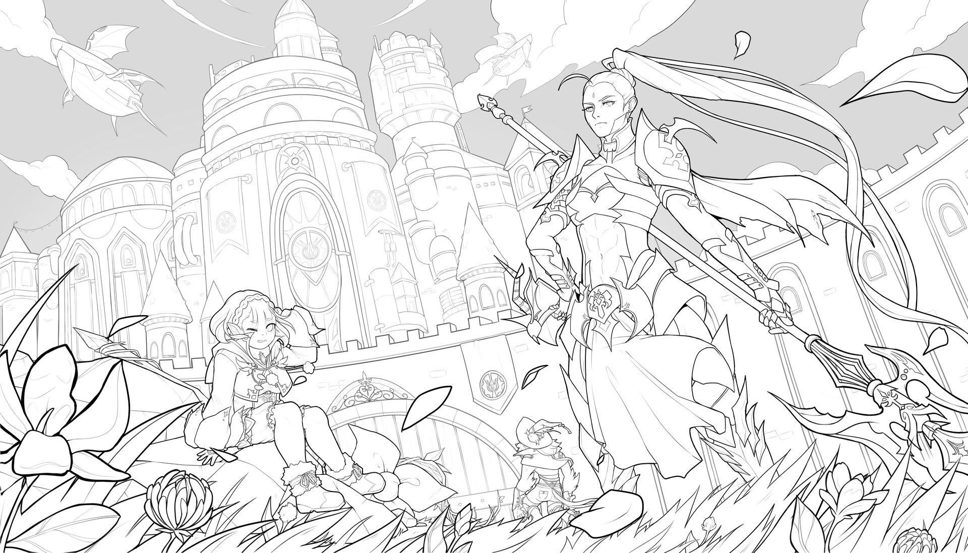ArtStation - Final Illustration Project (Line Art)