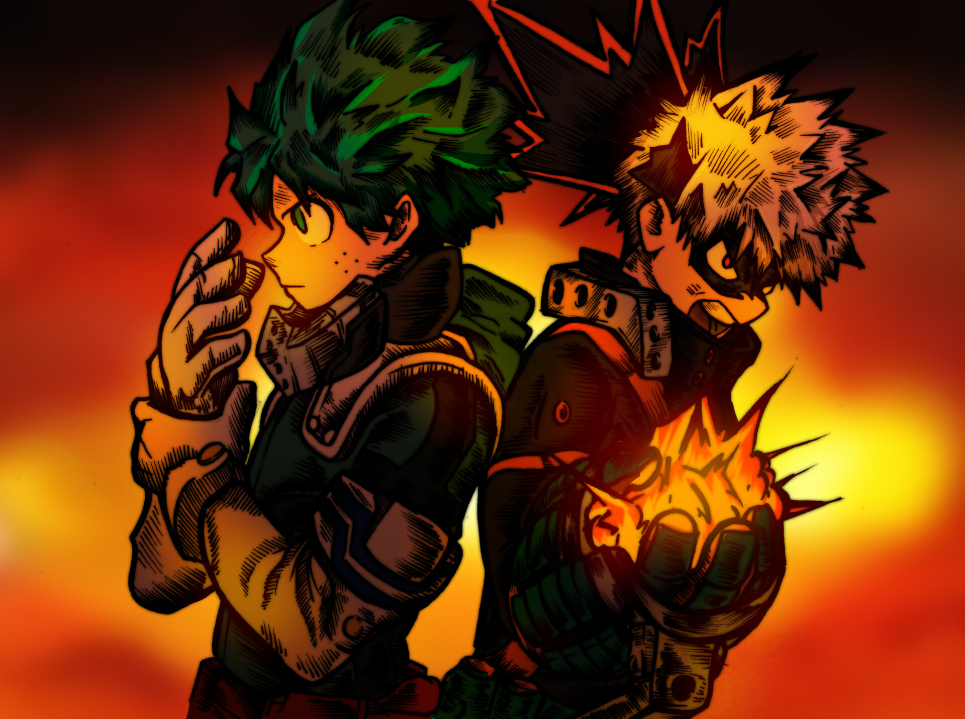 ArtStation - Deku and Bakugou