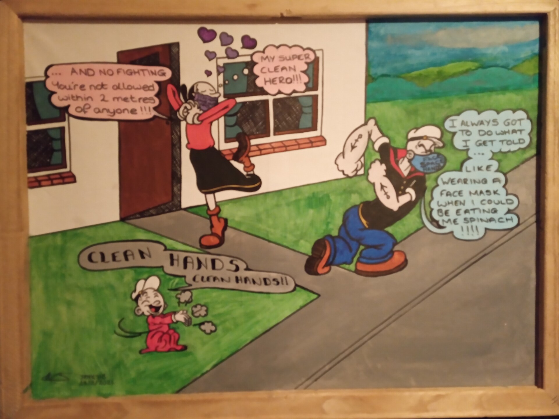 ArtStation - Popeye and family during our pandemic 2020