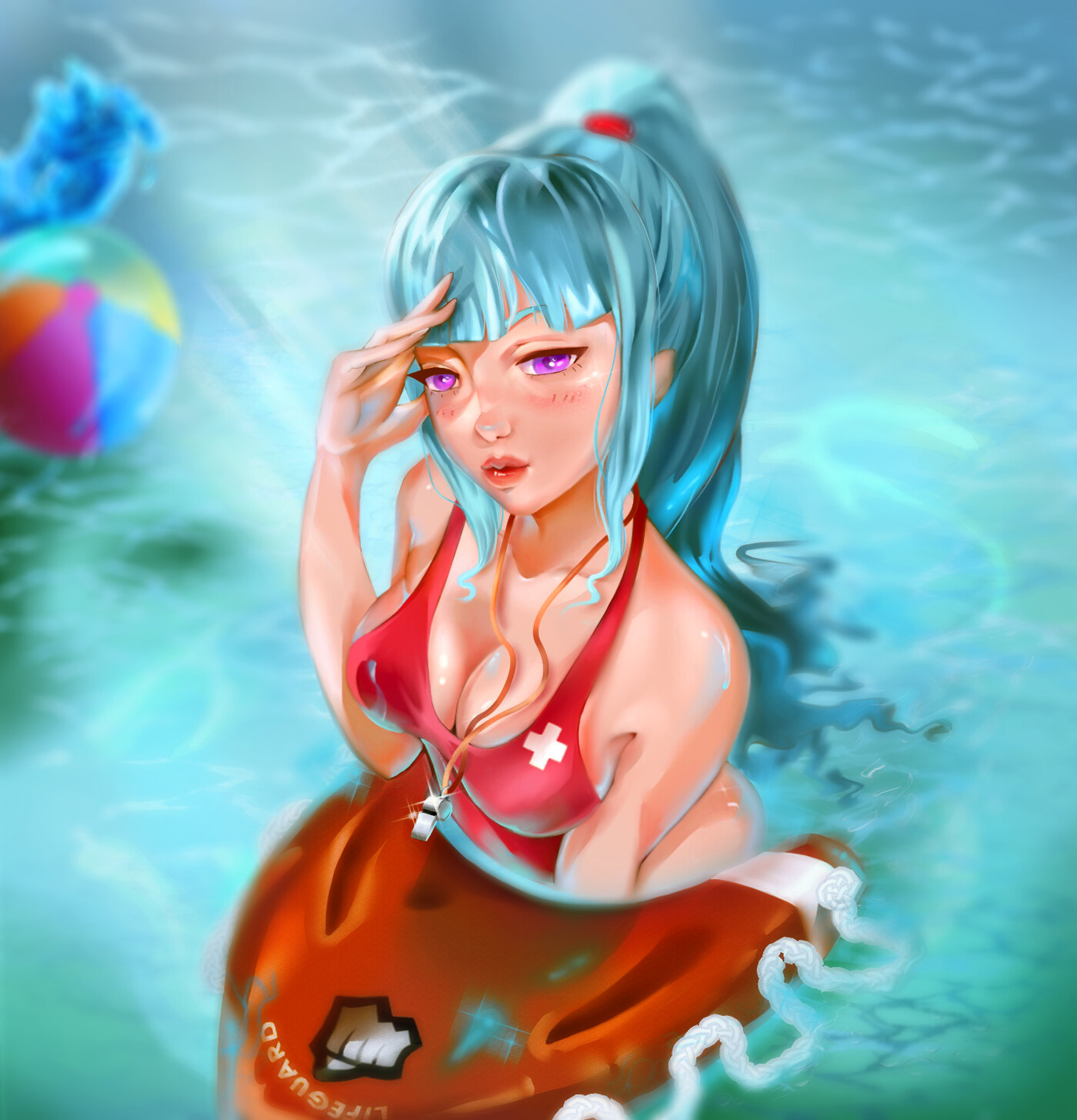 ArtStation - POOL PARTY SONA!!