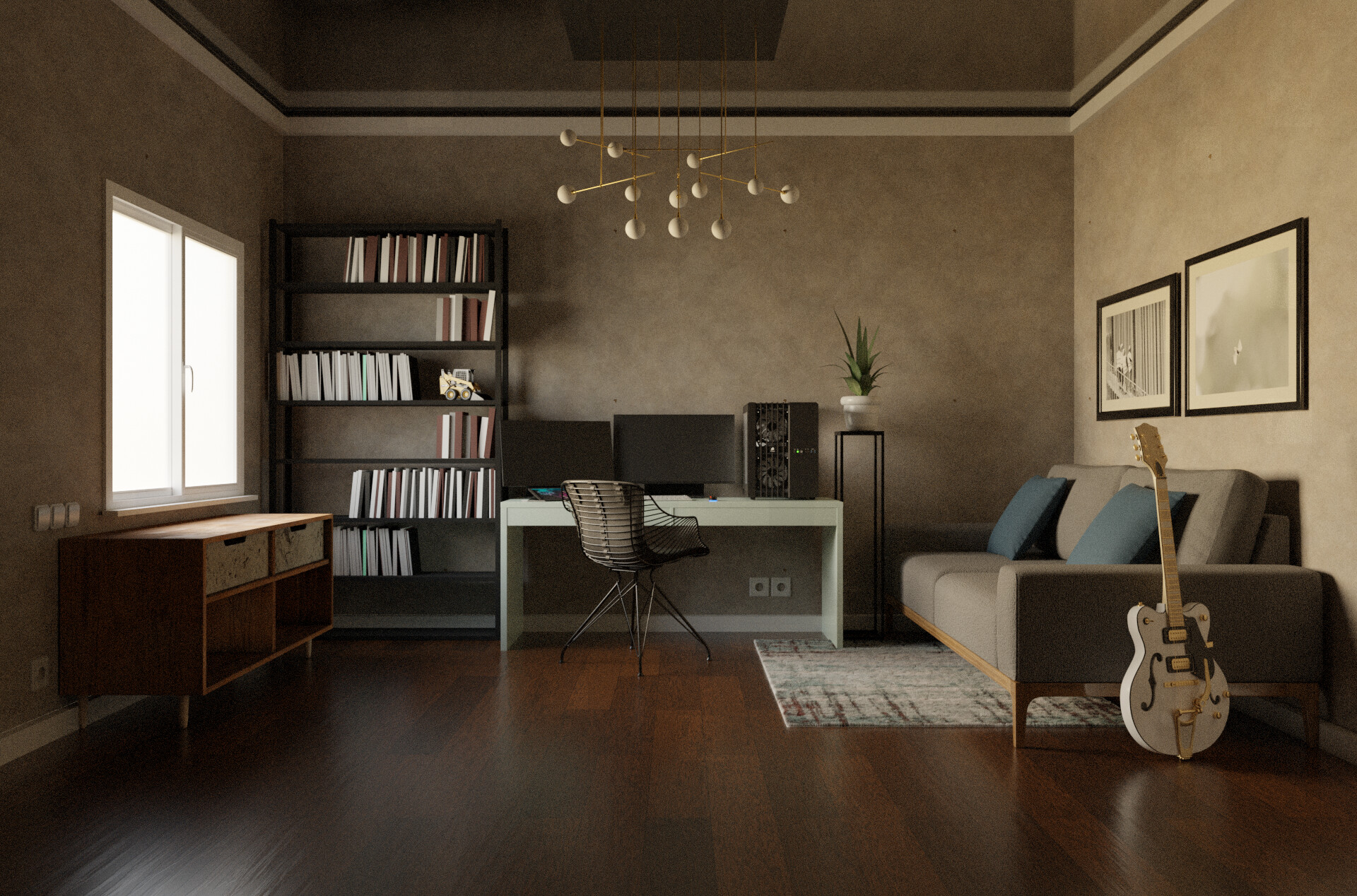 ArtStation - Interior of the student's room