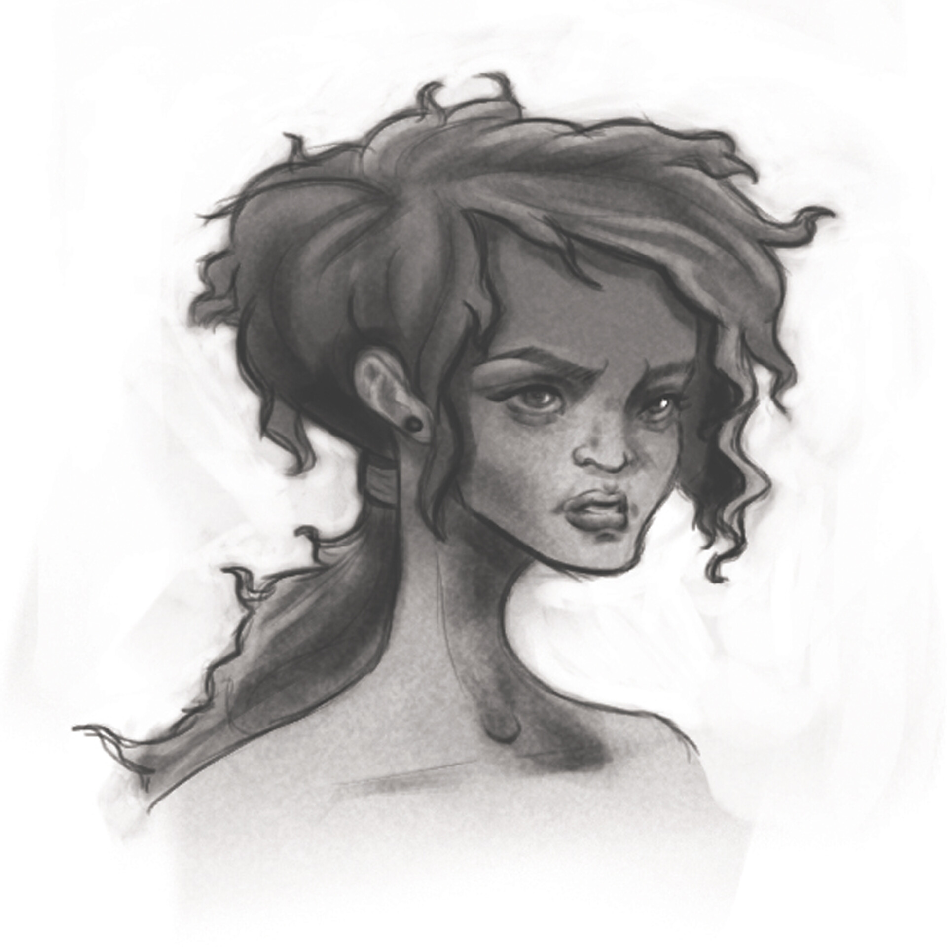 Mary Marsh - Digital Painting Portraits - The Greyscale Collection