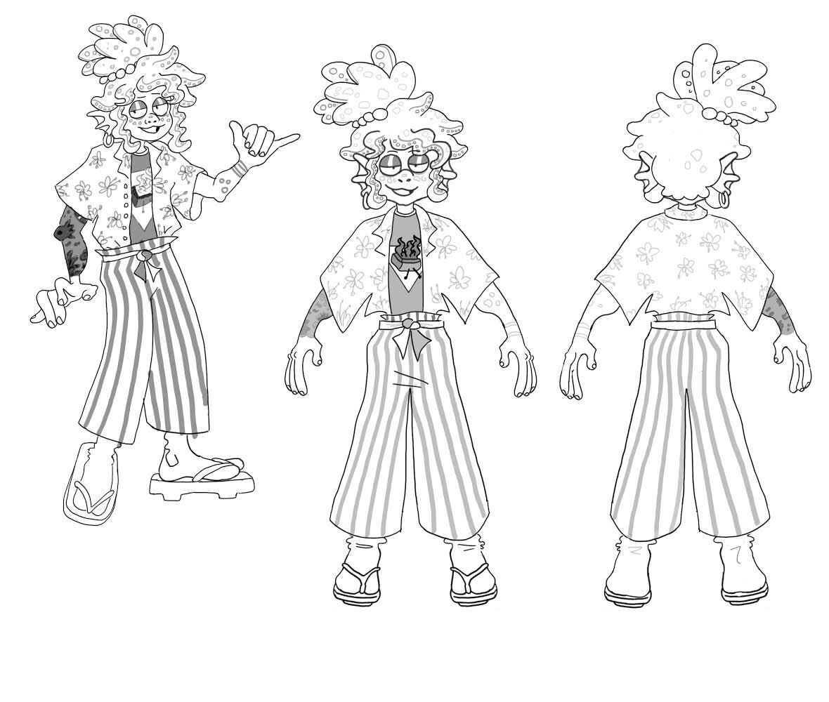 ArtStation - Calamari Character Sheet