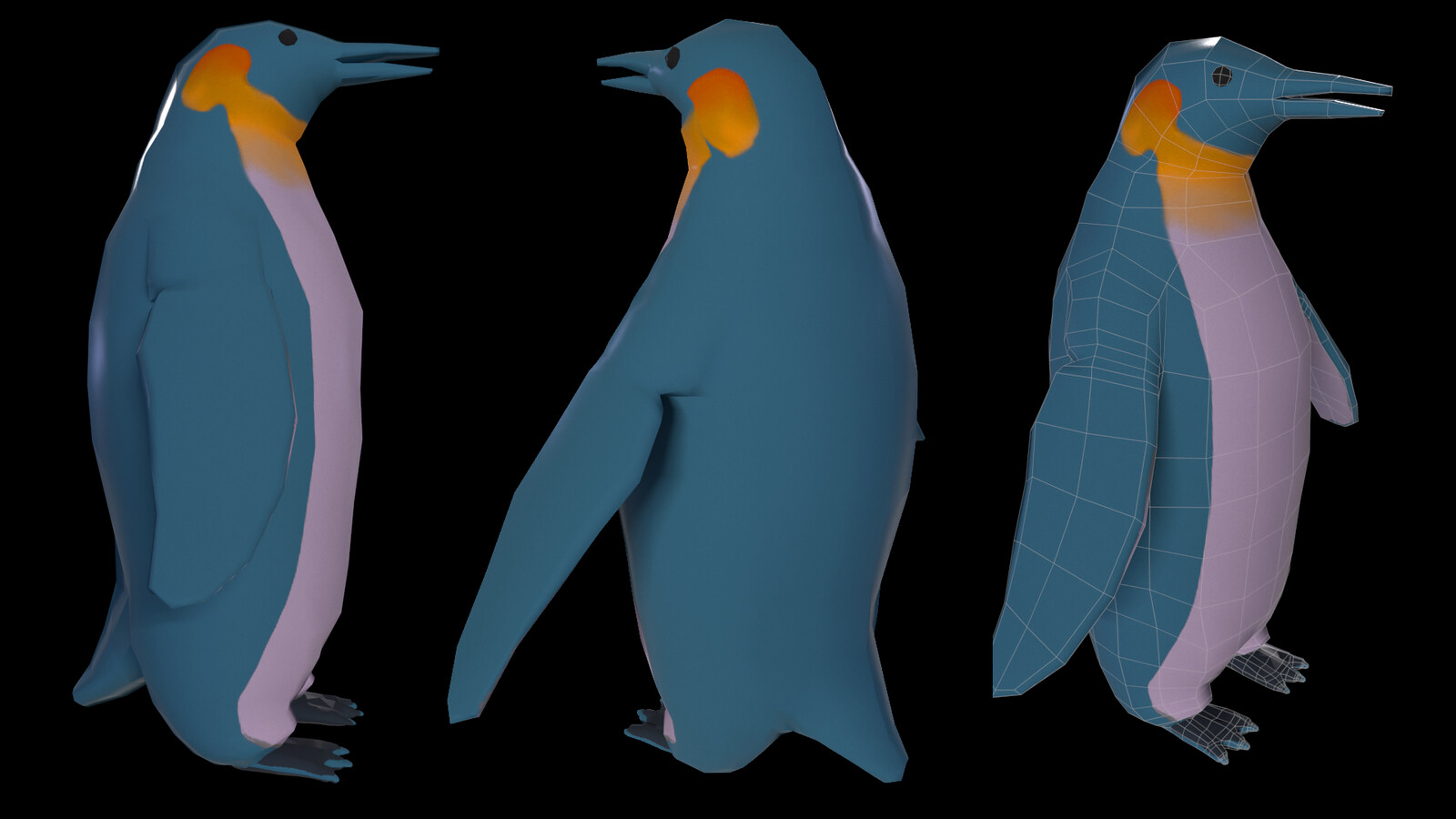 Kassia Mosher - Low Poly Penguin Models