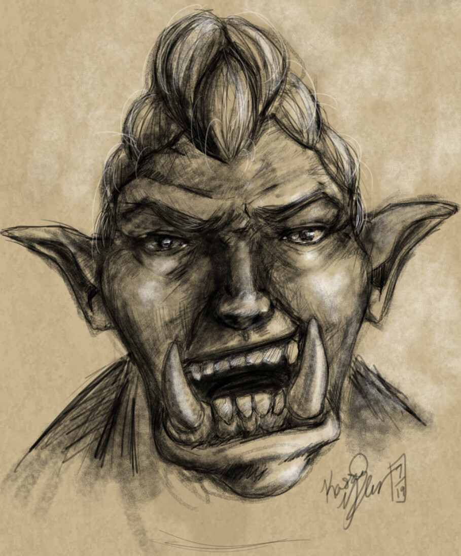 ArtStation - Orc Concept Bust