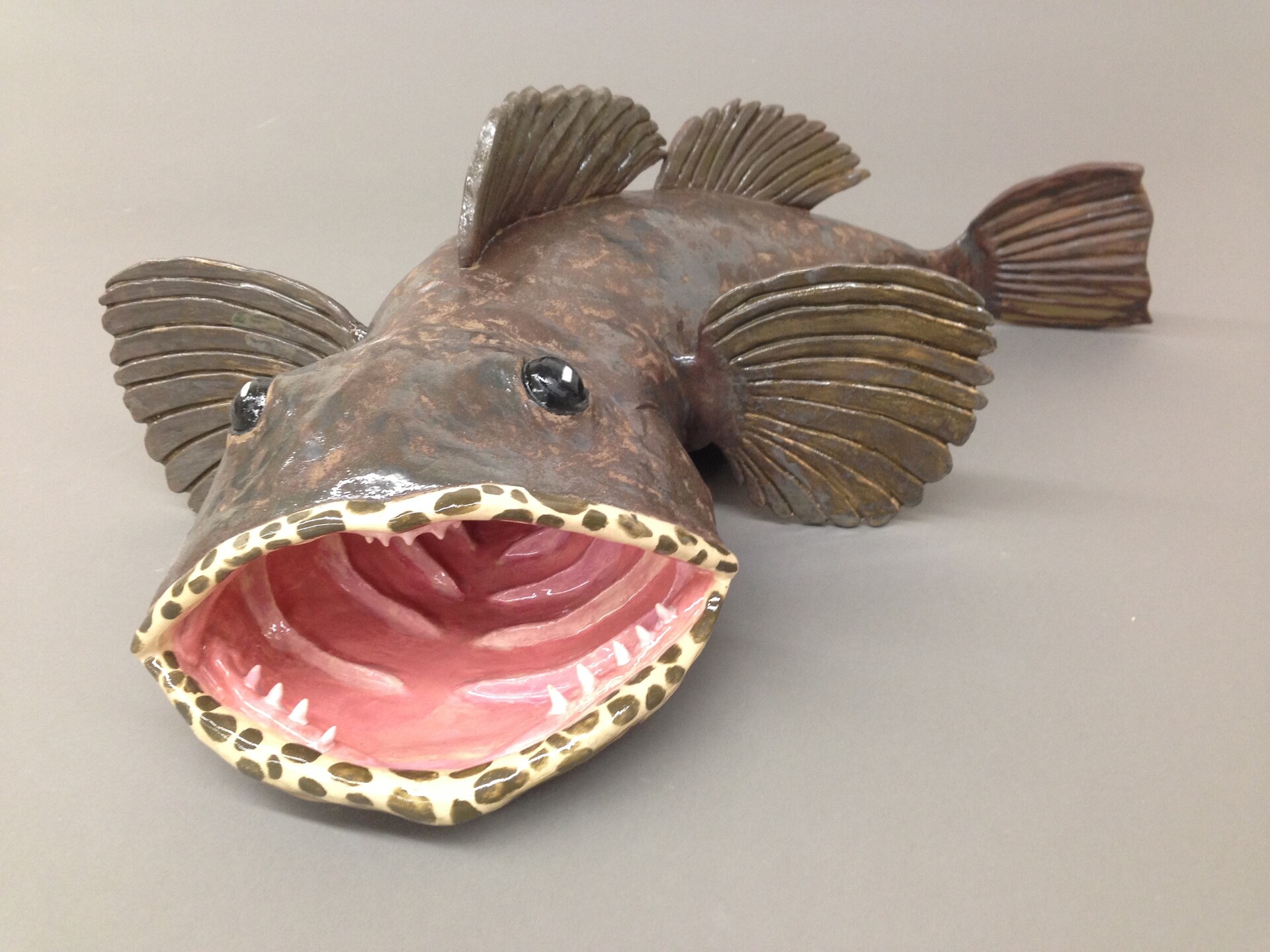 ArtStation - Lingcod Fish sculpture