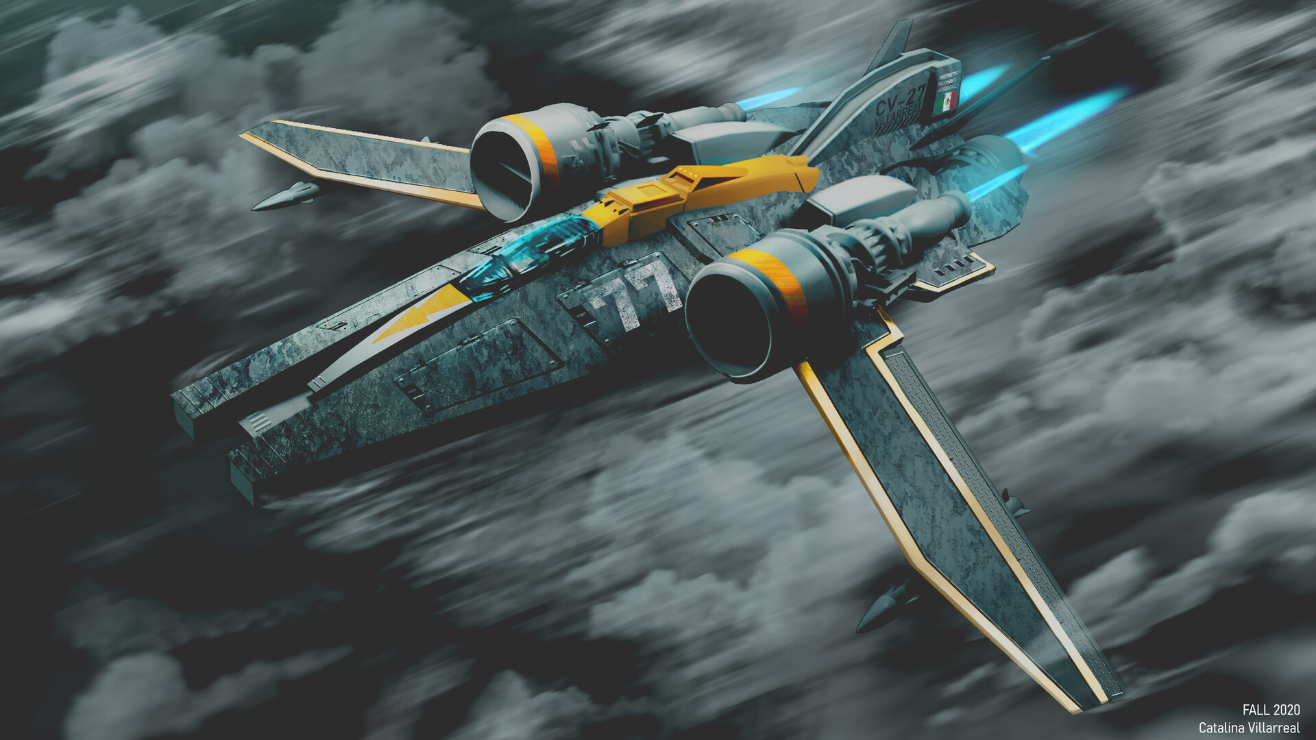 ArtStation - CV-27 Spaceship