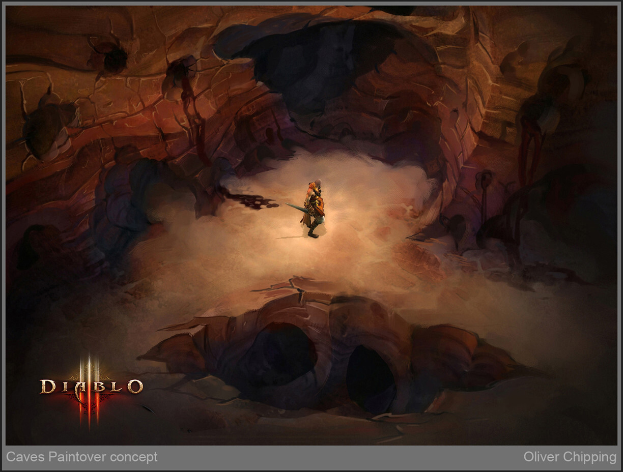 ArtStation - Diablo 3 Cave concept