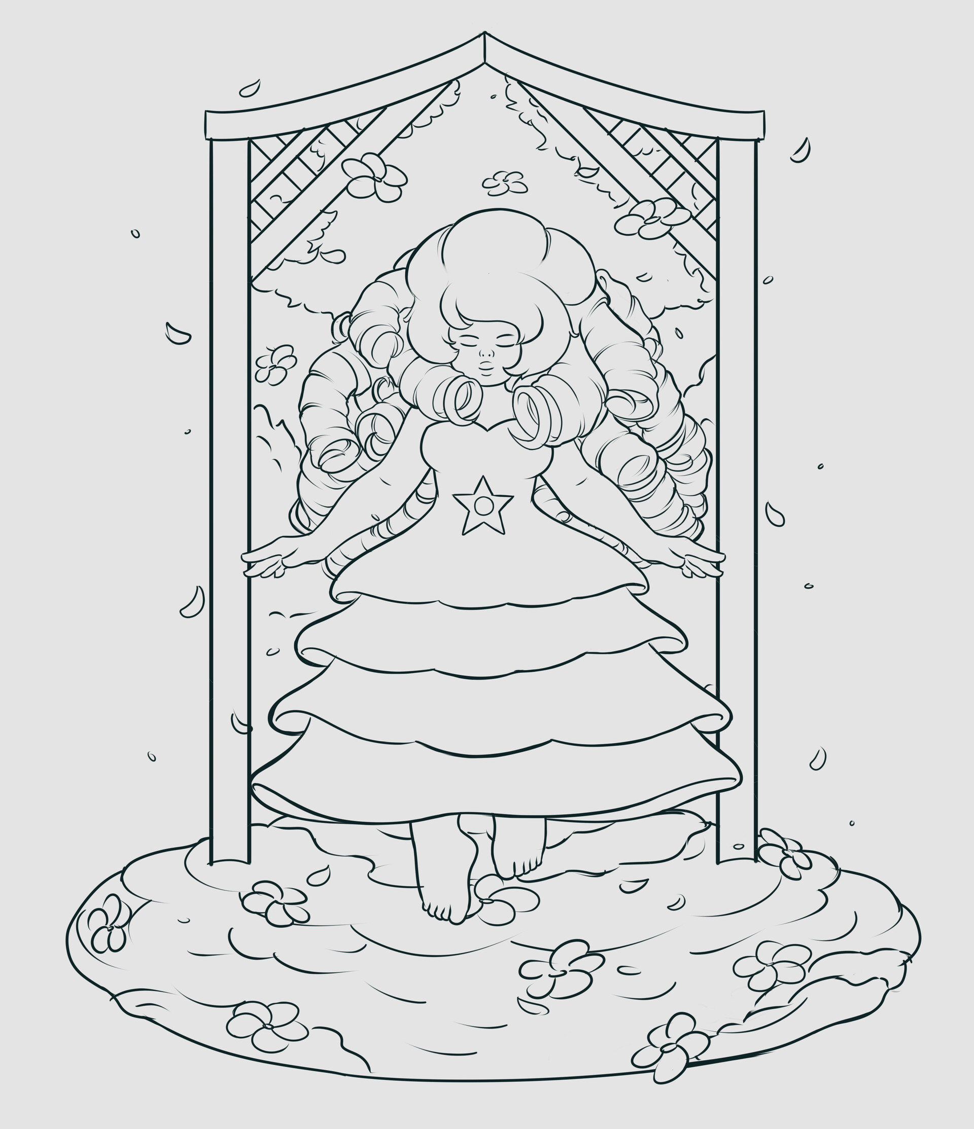 quartz coloring page