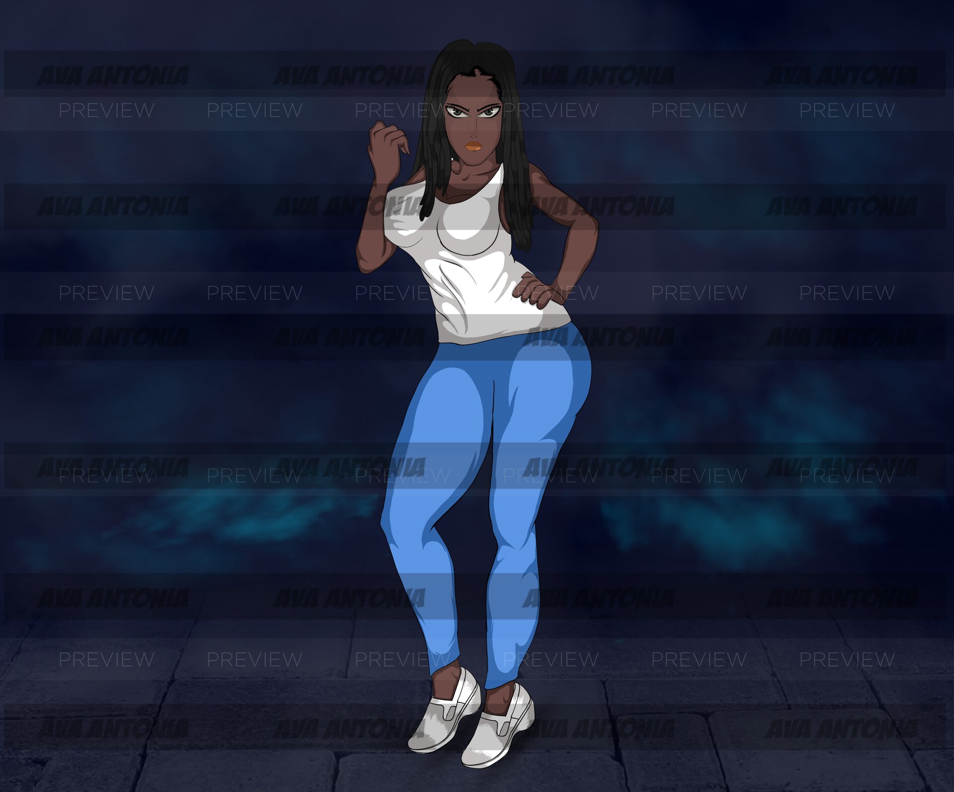 ArtStation - 2D Anime Character